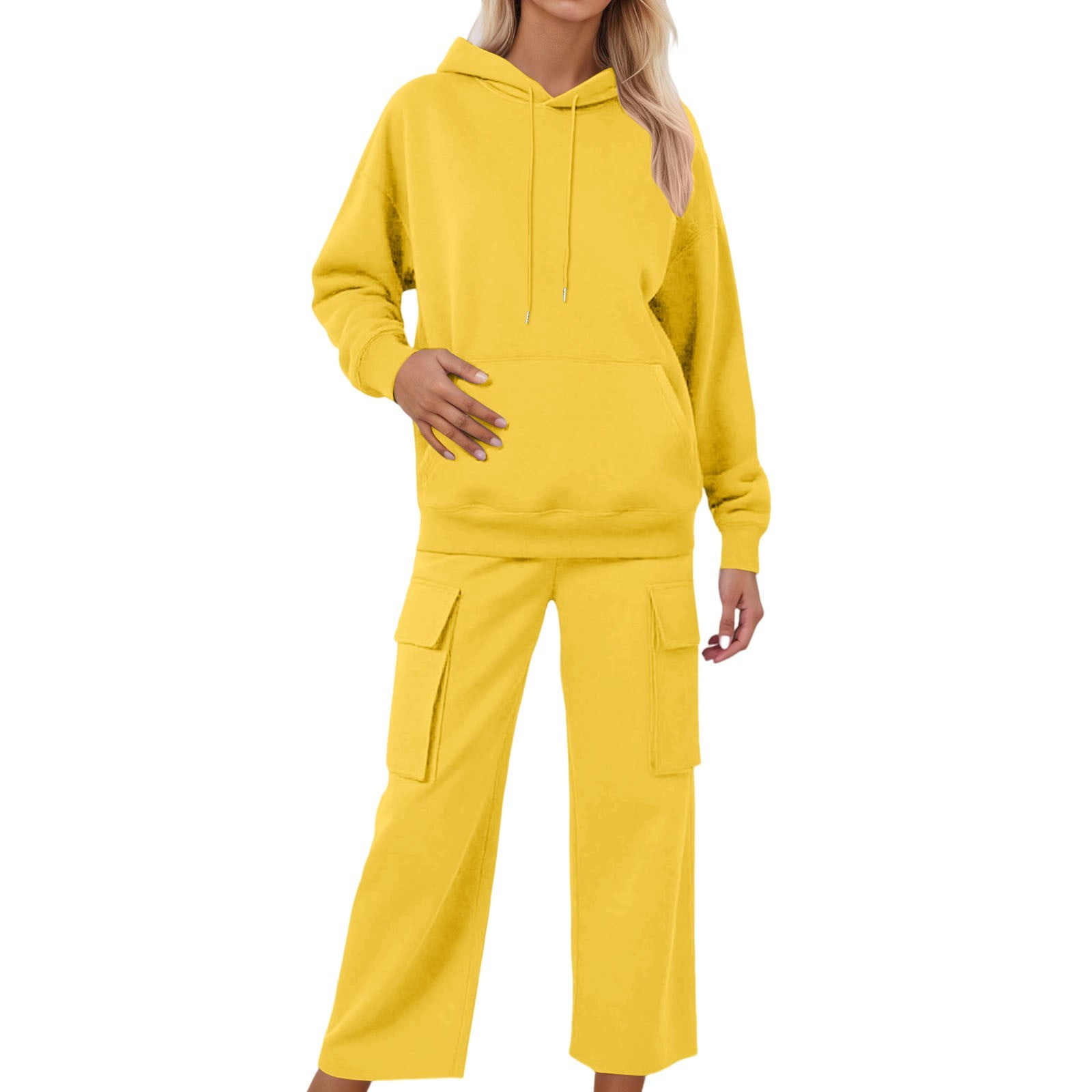 Womens 2 Piece Lounge Tracksuit Sets Fall Outfits Pullover Hooded 2025 ...