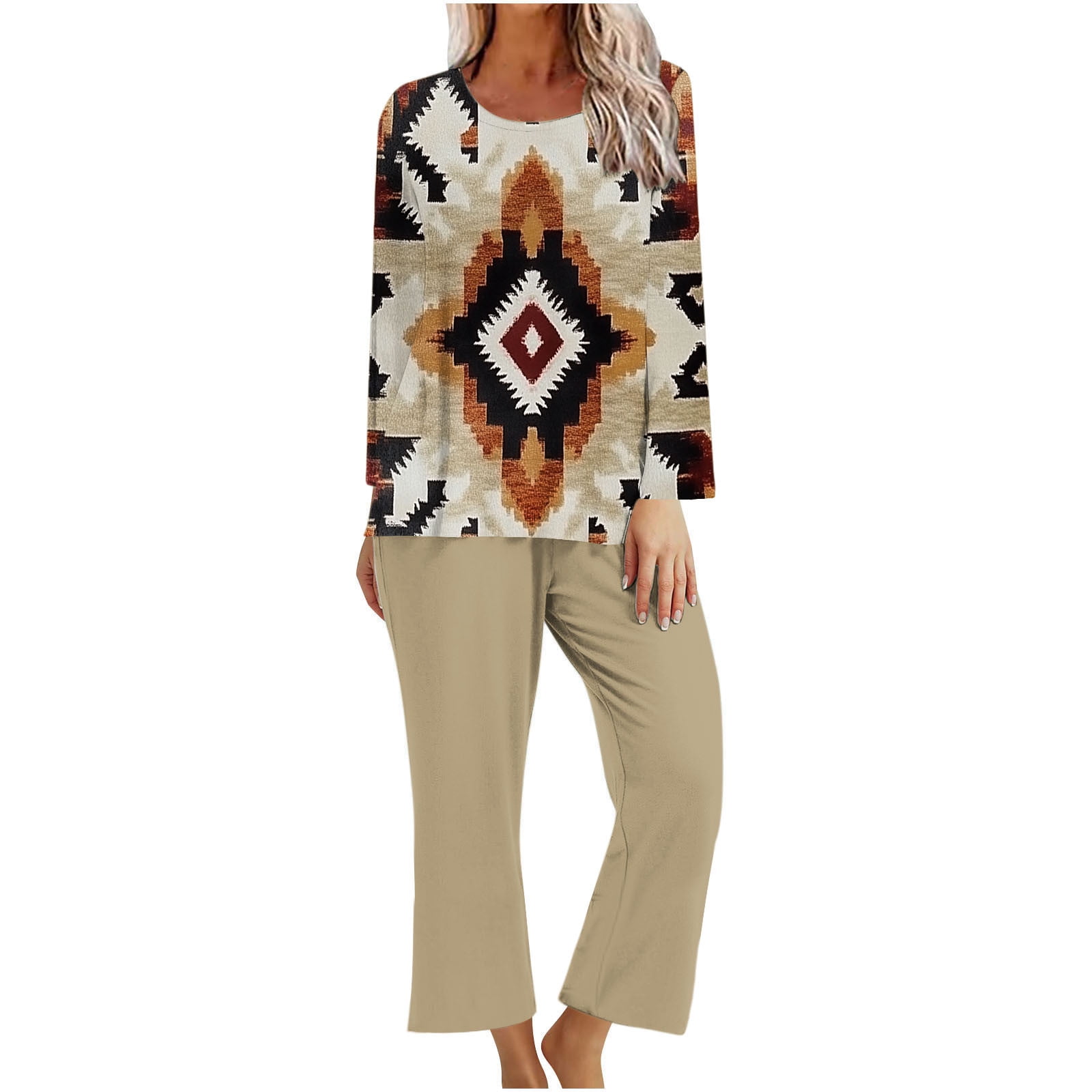 Womens 2 Piece Outfits Fall Petite Two Piece Pants Outfits for Women ...