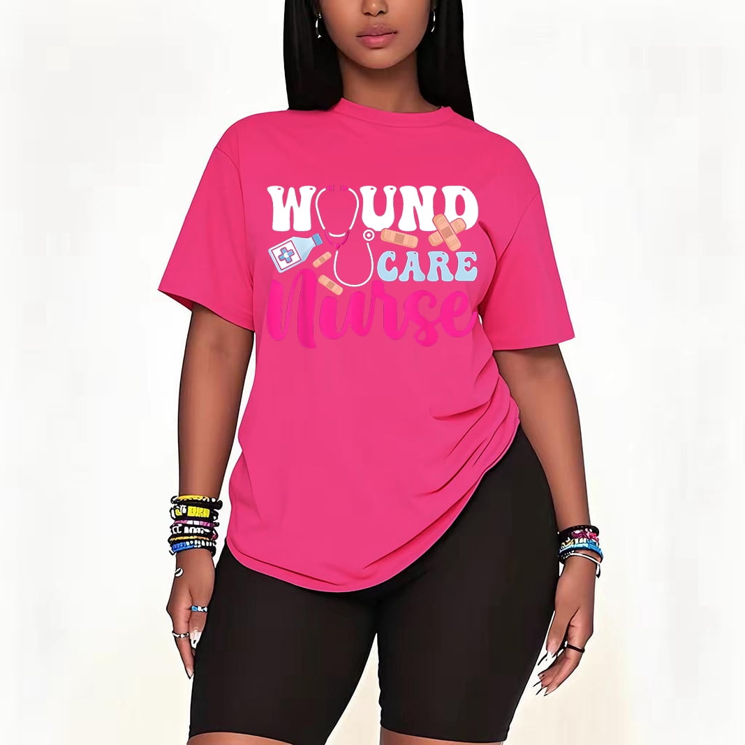 Womens 2 Piece Oversized Lounge Casual Summer Sets Wound Care Nurse ...