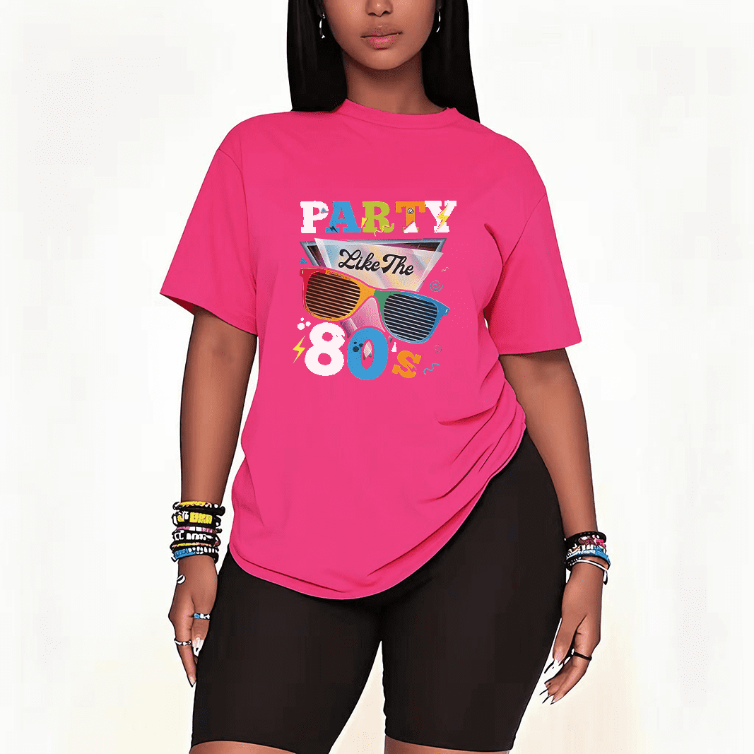 Womens 2 Piece Oversized Lounge Outfit Casual Summer Sets 80's Theme ...