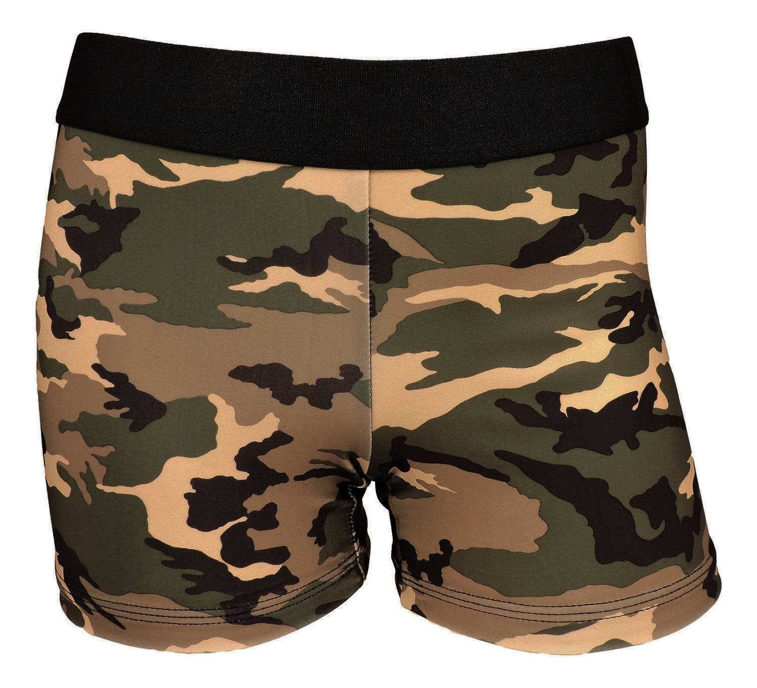 Womens 3 Inch Spandex Compression Shorts (Green Camo, Medium) - Walmart.com
