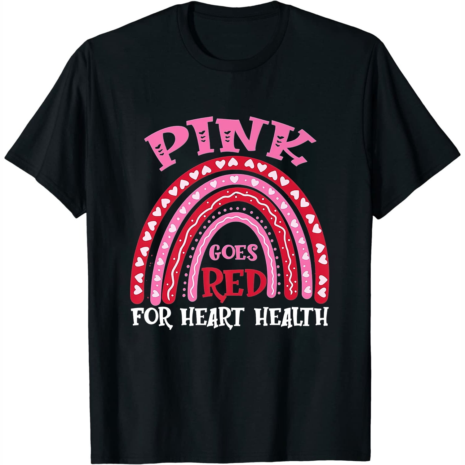 Womens AKA Pink Goes Red For Heart Health Awareness Month 2022 T-Shirt ...