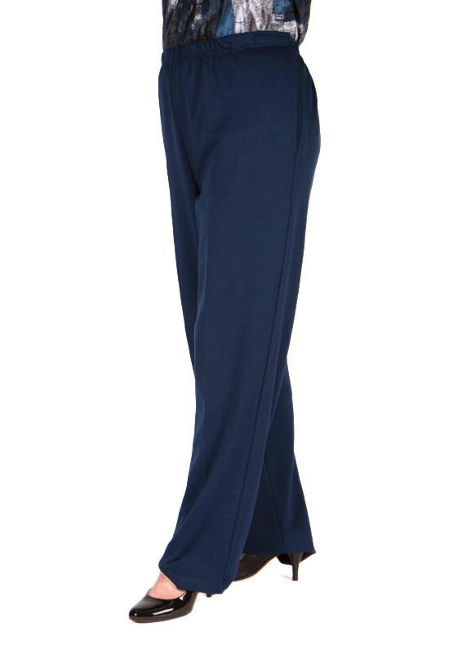 Womens Adaptive Side-Snap, Full-Elastic Waist Poly Pants - Walmart.com
