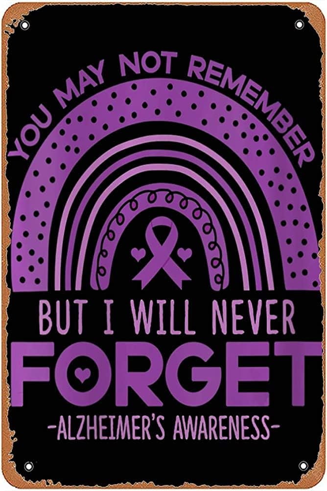 Womens Alzheimer Never Forget Dementia Patients Purple Ribbon V Neck ...