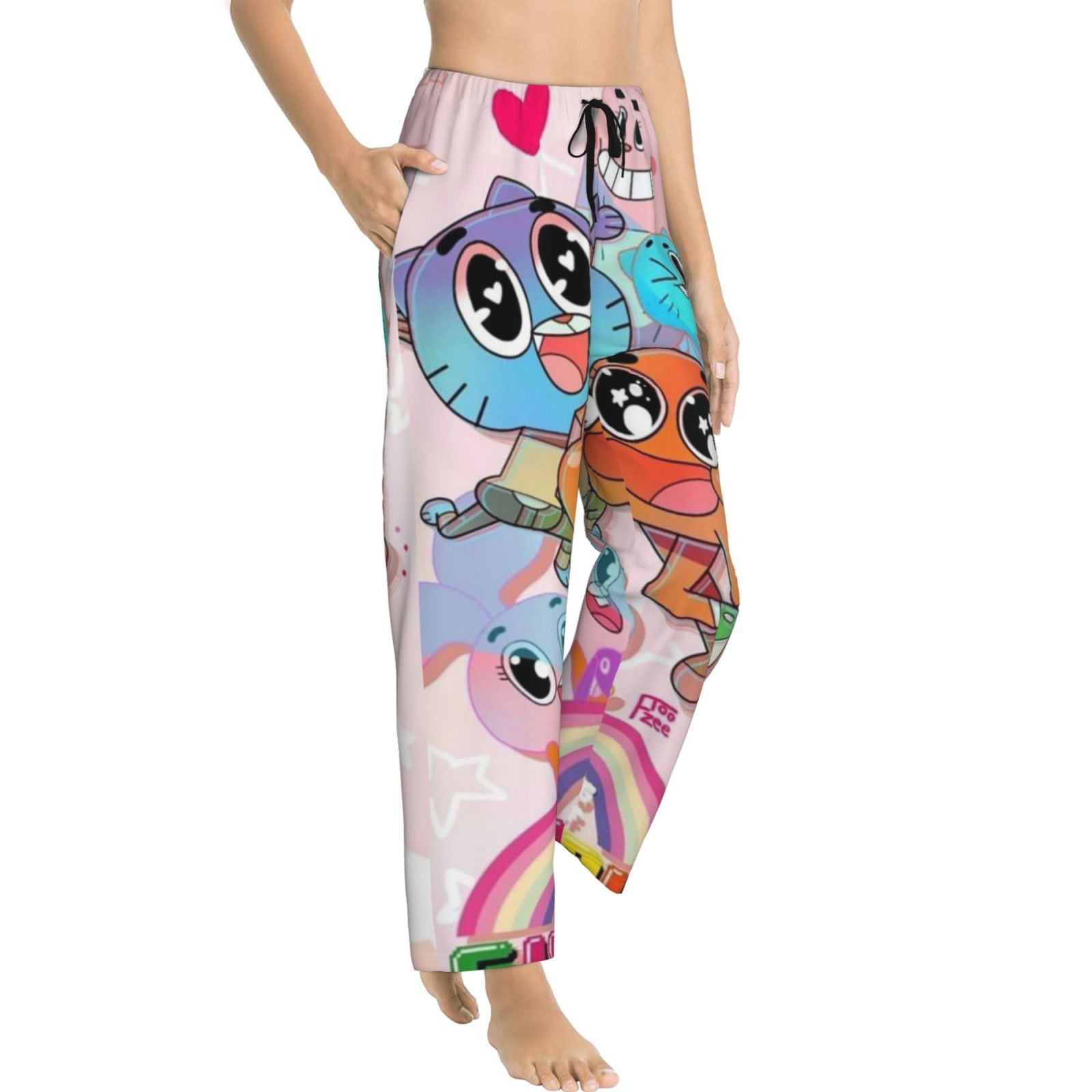 Womens Amazing World of Gumball Pajama Pants Soft Lightweight Pajama ...