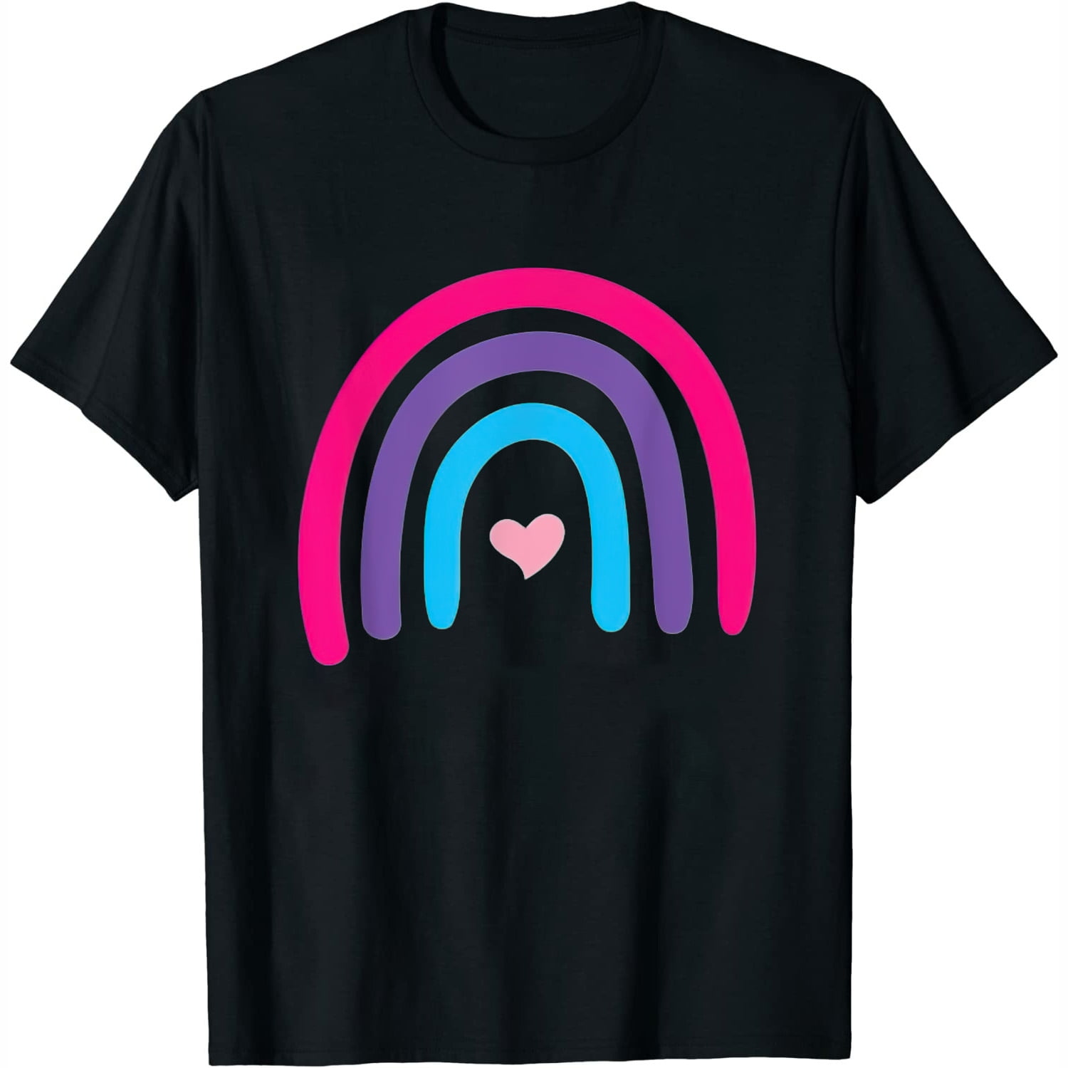 Womens Androgyne Pride Flag Boho Rainbow T-Shirt Black 4X-Large - Walmart.com