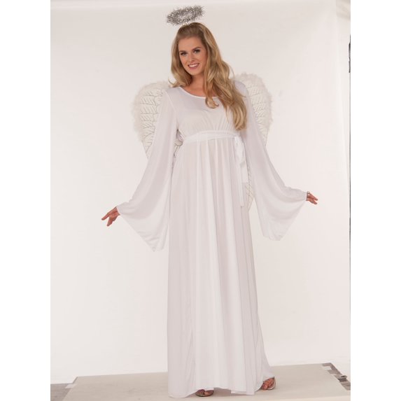 Women's Angel Costume - Adult Halloween Dress for Christmas Parties and ...