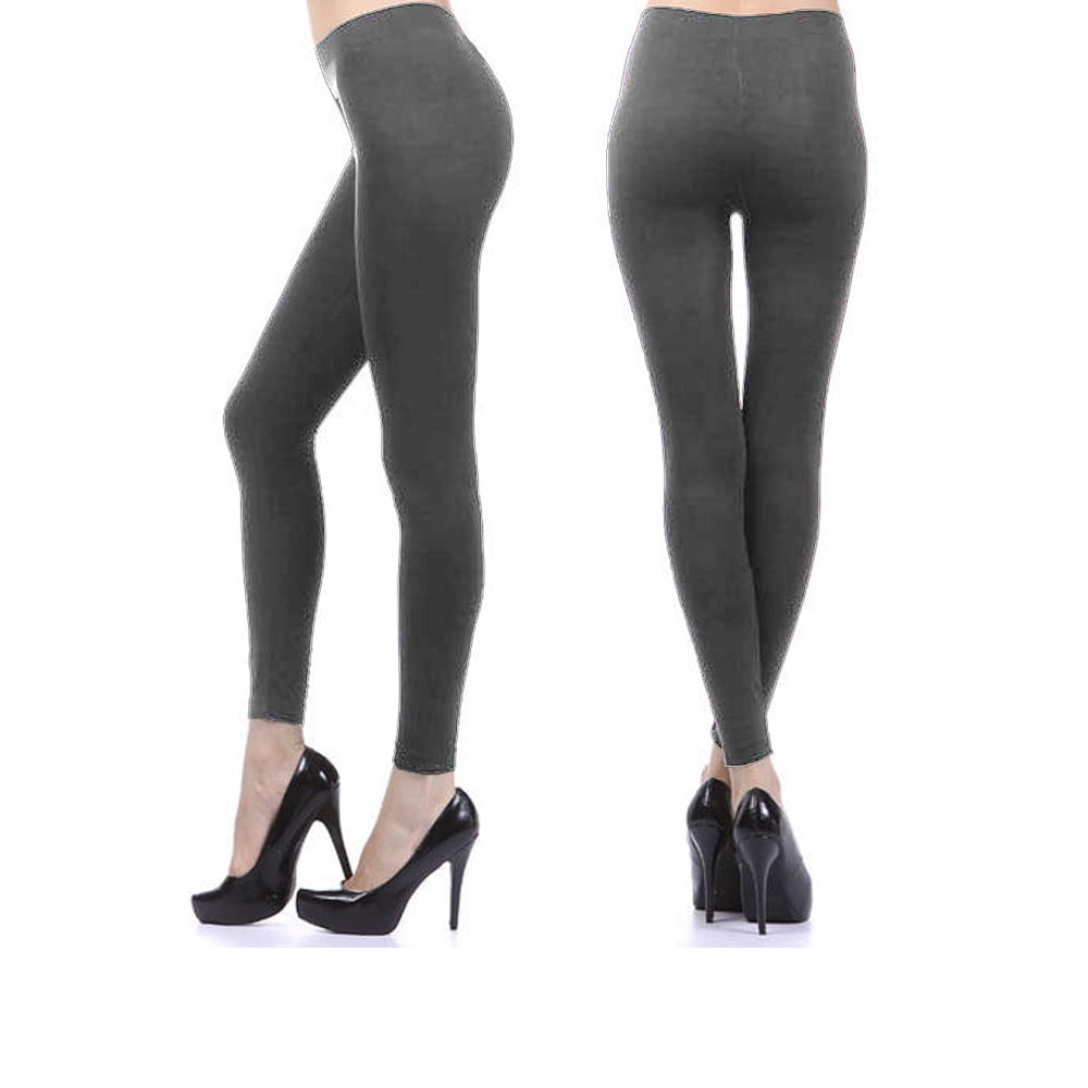 Womens Ankle Length Footless Tights Pantyhose Seamless Stretch Opaque ...