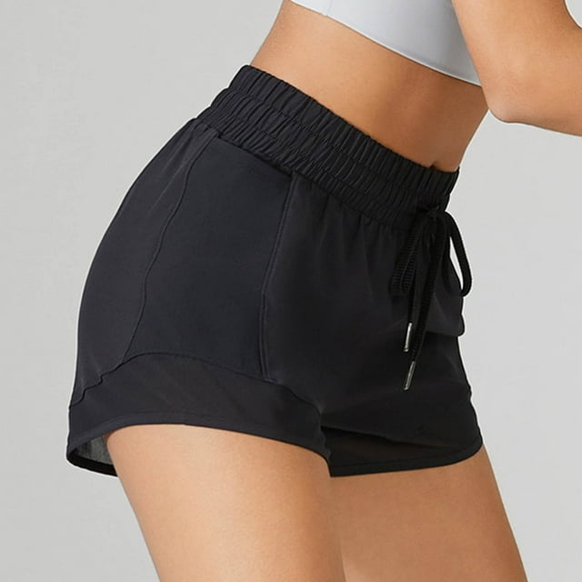Womens Athletic Shorts High Waisted Running Shorts Gym Workout Shorts
