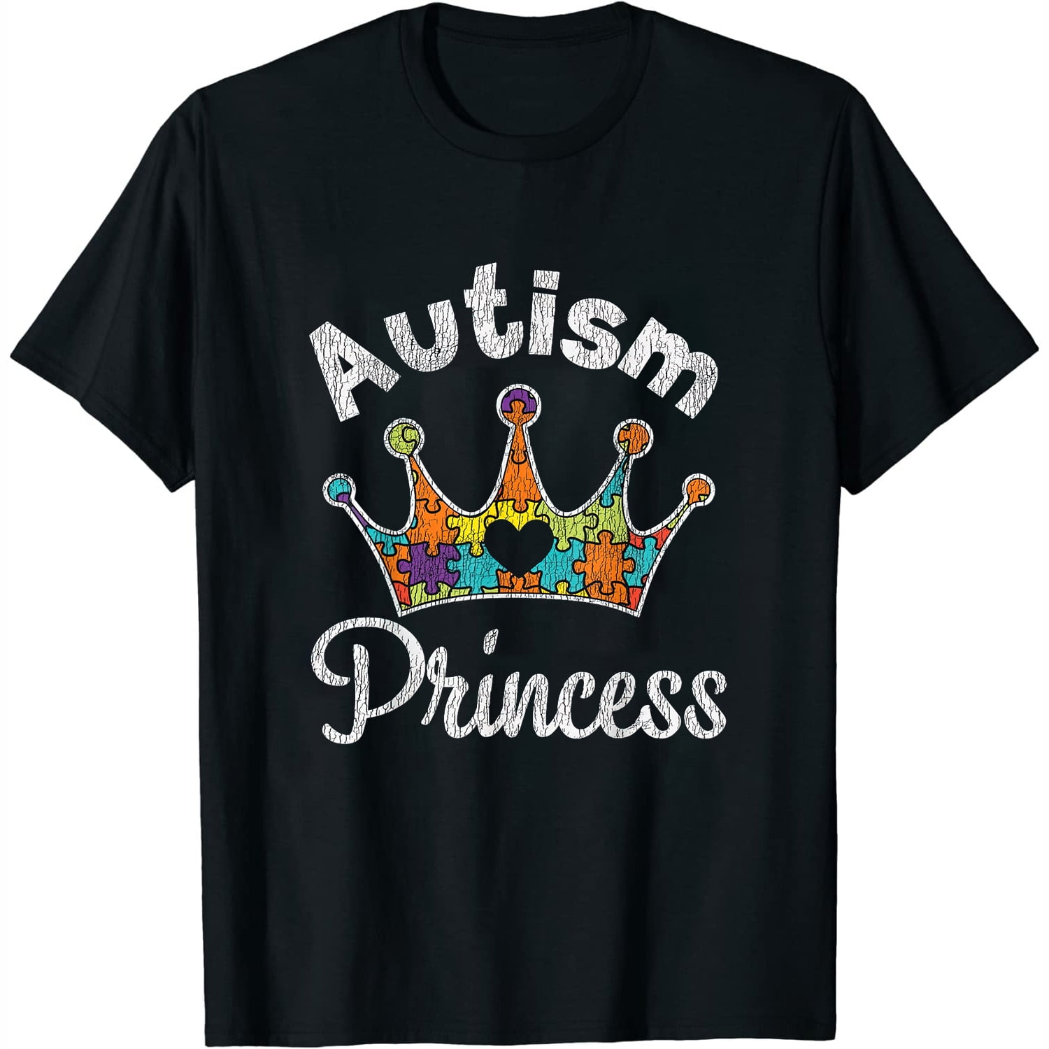 Womens Autism Princess Daughter Family Autistic Kids Awareness Girl T ...
