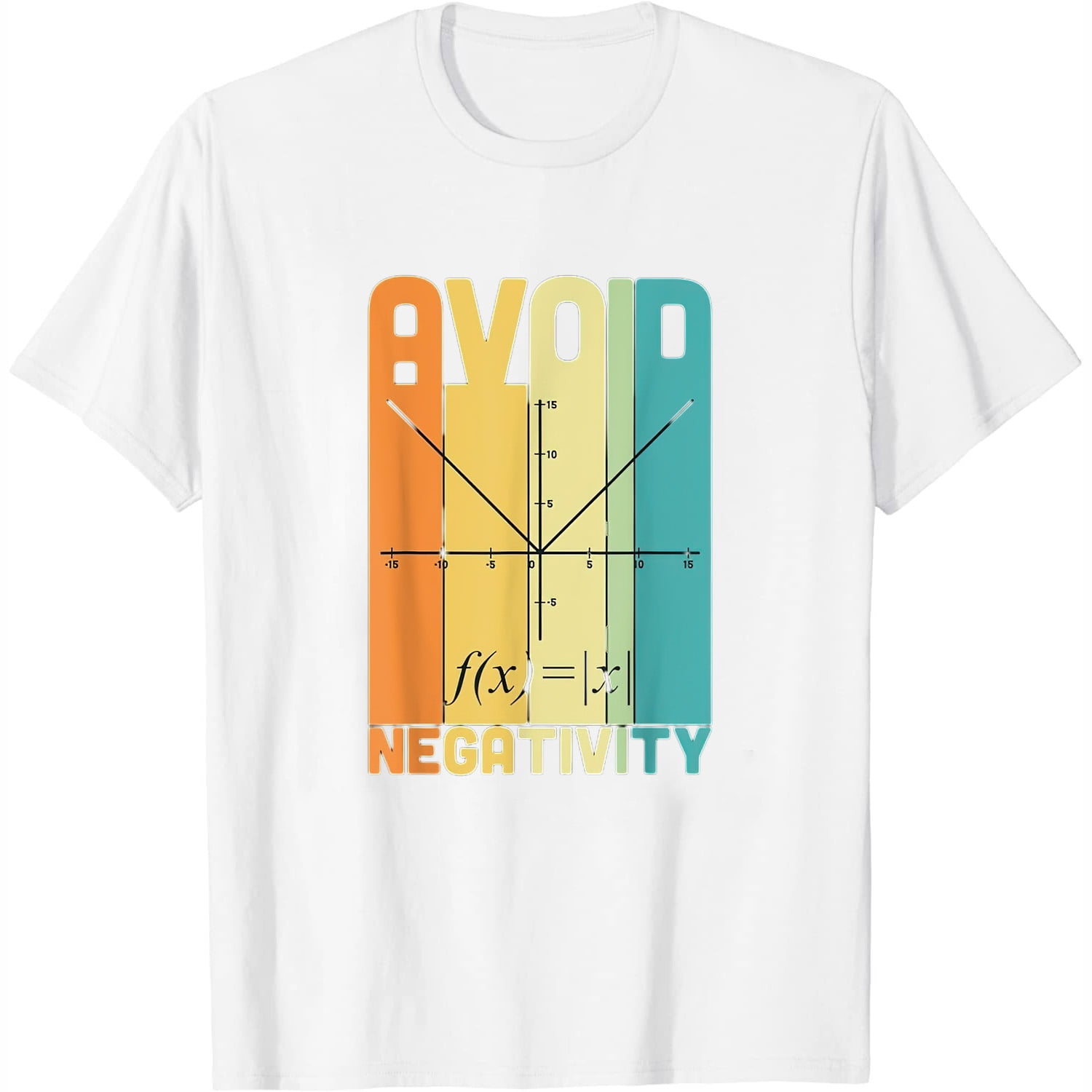 Womens Avoid Negativity Math Teacher Funny Math Pun Equation T Shirt