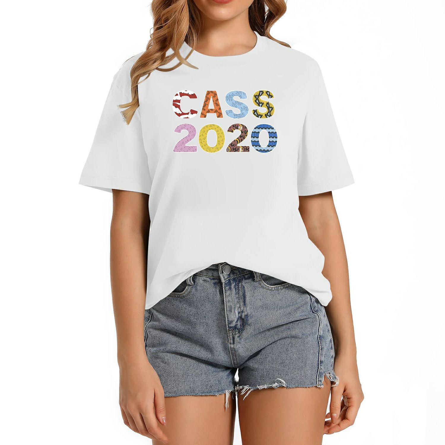 Womens Back To School Hello 2034 First Day of First grade Short Sleeve ...