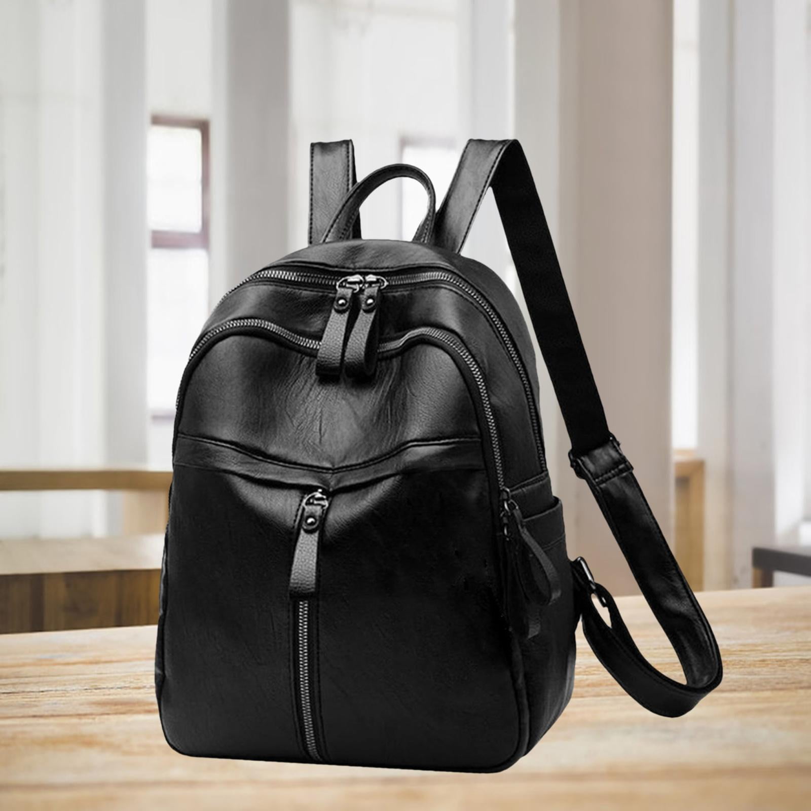 Women's PU Leather Backpack Purse, Casual Rucksack, Satchel Handbag ...