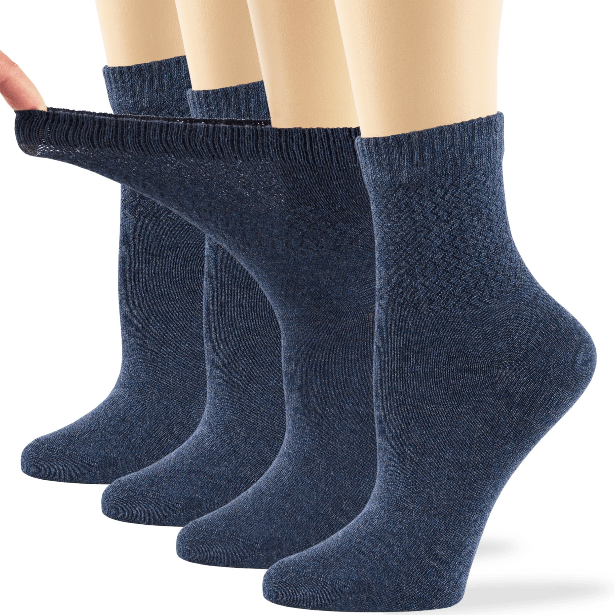 7BIGSTARS KINGDOM Women's Seamless Bamboo Diabetic Ankle Socks, Non ...