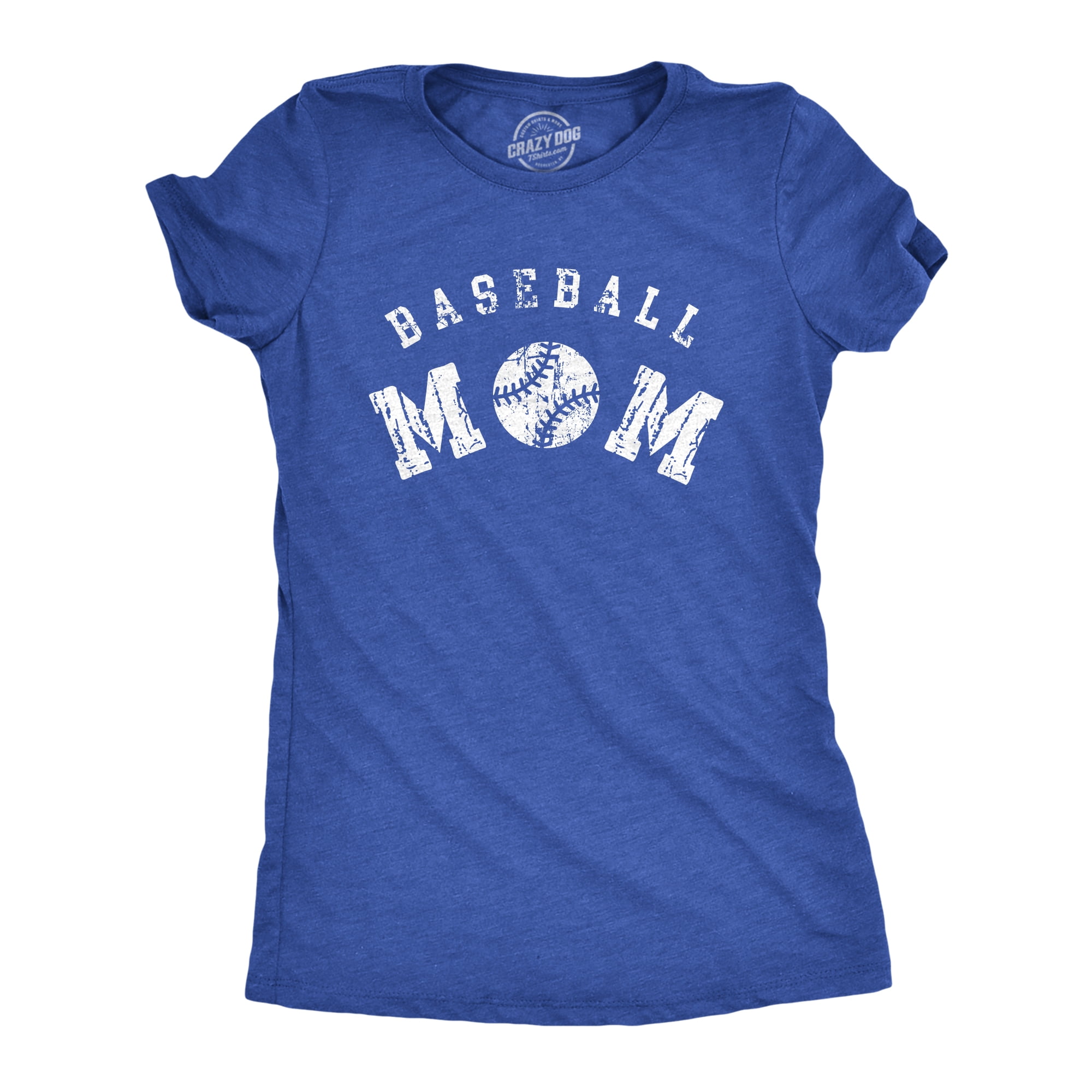 Womens Baseball Mom T Shirt Funny Cute Mother's Day Gift Base Ball Tee ...