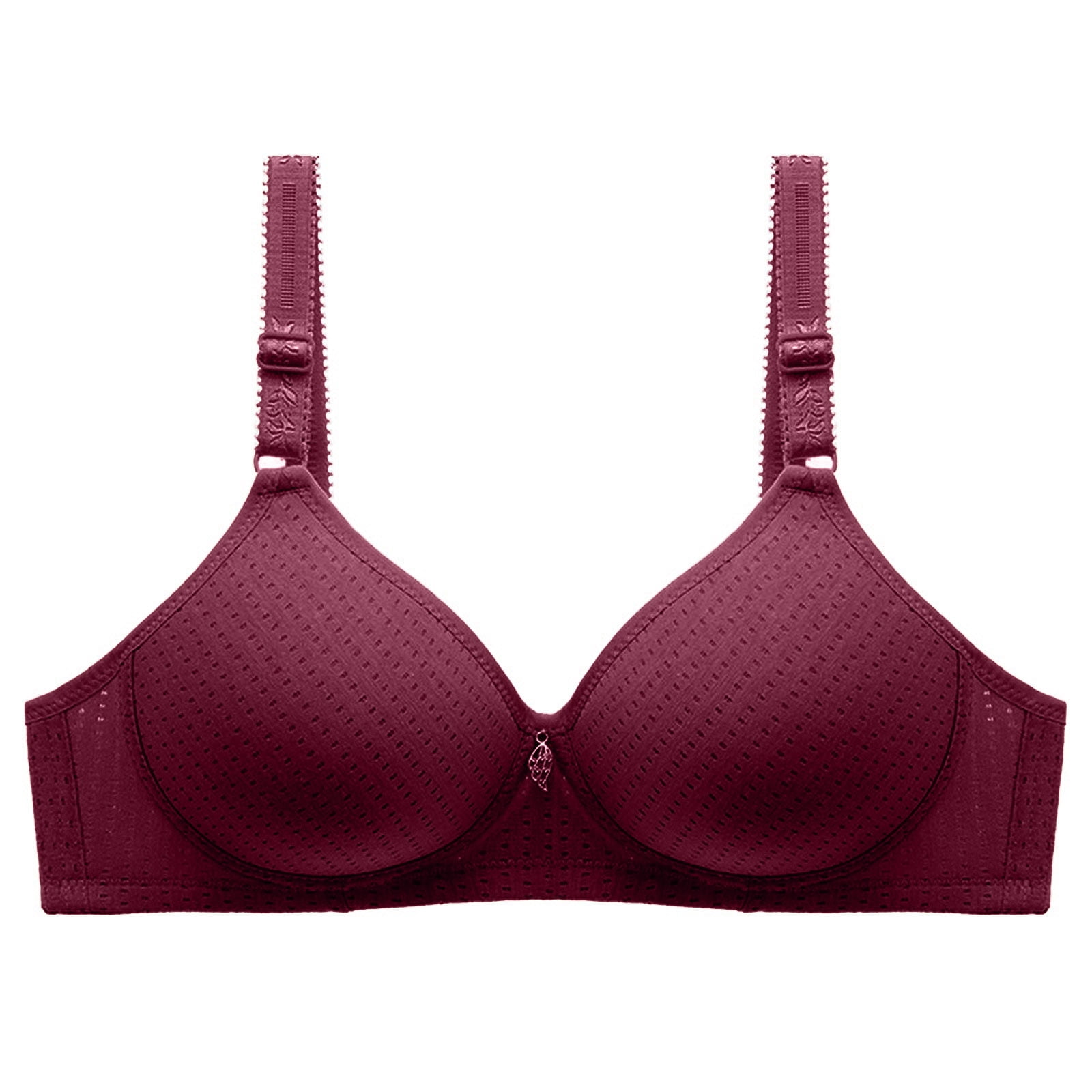 Womens Basic Bras Seamless Wireless Full Coverage Bra B Cup C Cup ...