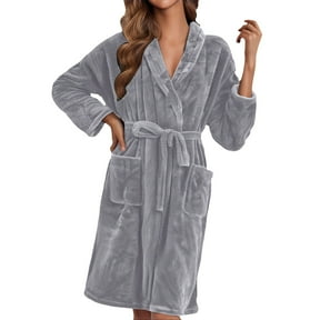 Pavilia Women’s Fleece Robe Purple Long Plush Cozy Lightweight Fluffy ...