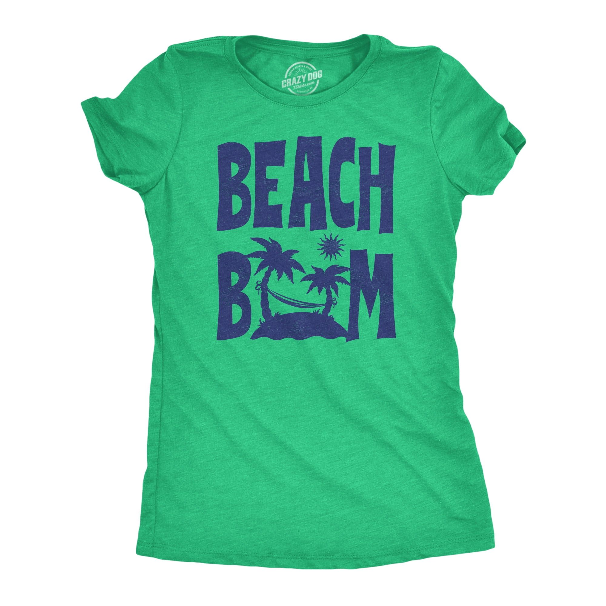 Womens Beach Bum T Shirt Funny Sandy Ocean Shoreline Vacation Lovers ...