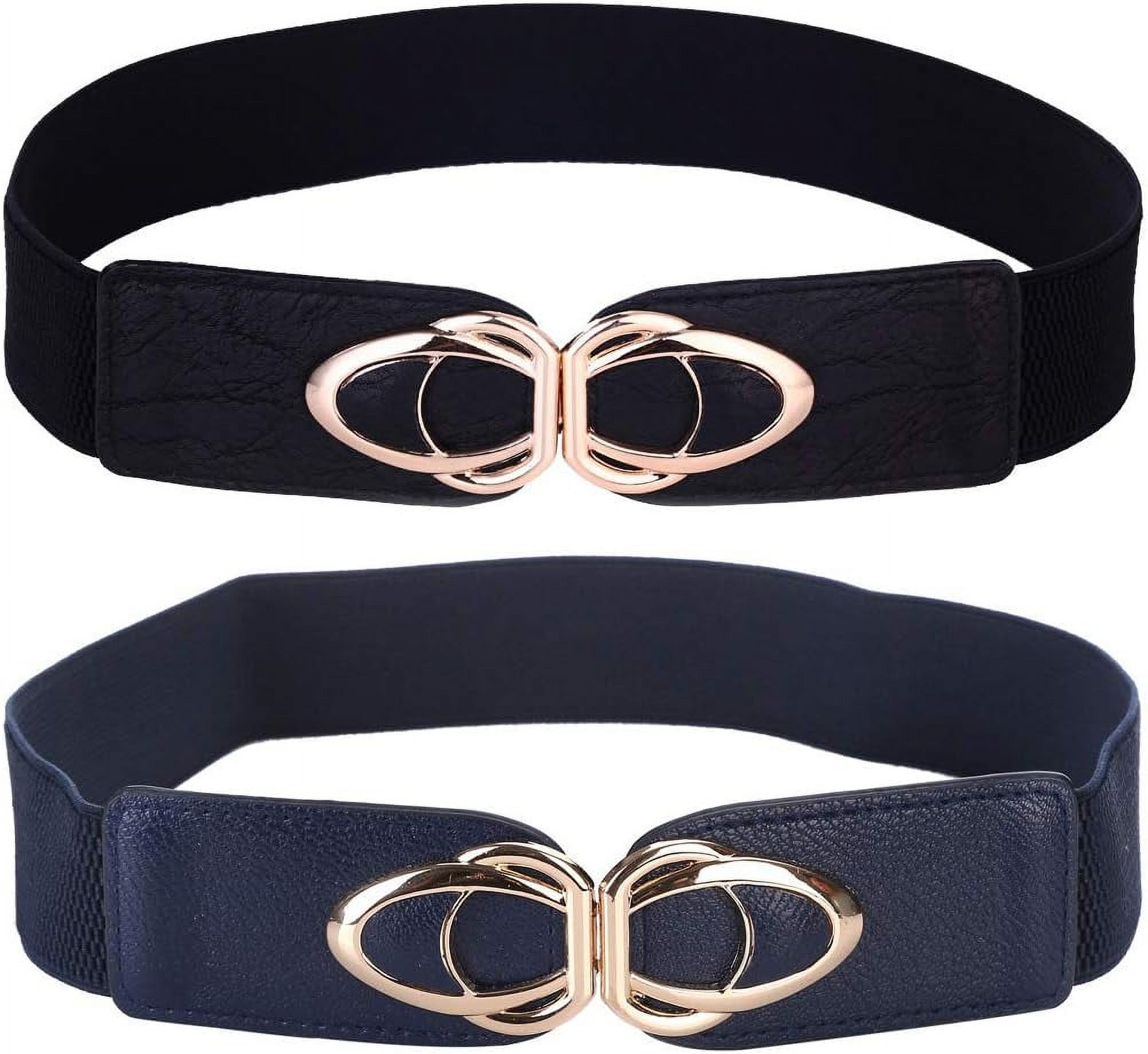 Womens Belts Elastic Stretch Cinch Plus Fashion Dress Belts for Ladies ...