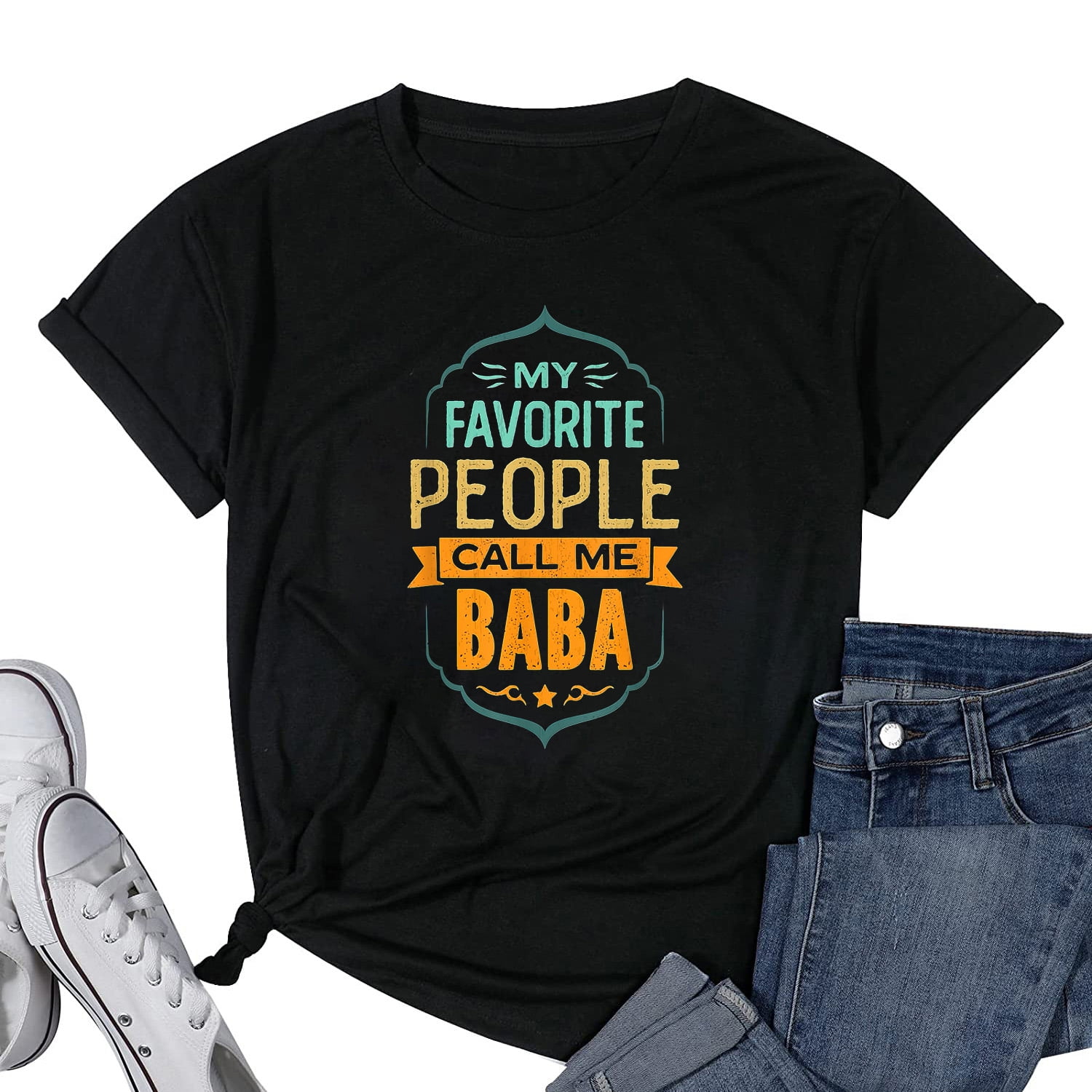 Womens Best Baba Turkish Baba Persian Arabic Father Dad T-Shirt Black ...