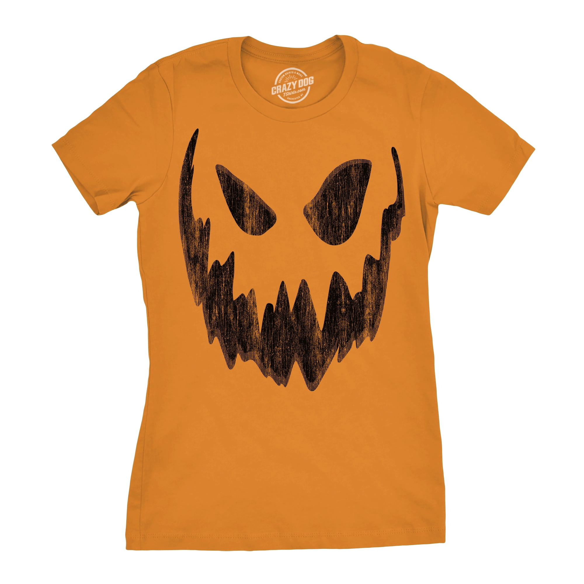 Womens Big Mouth Bob Pumpkin T Shirt Funny Halloween Jack O Lantern ...