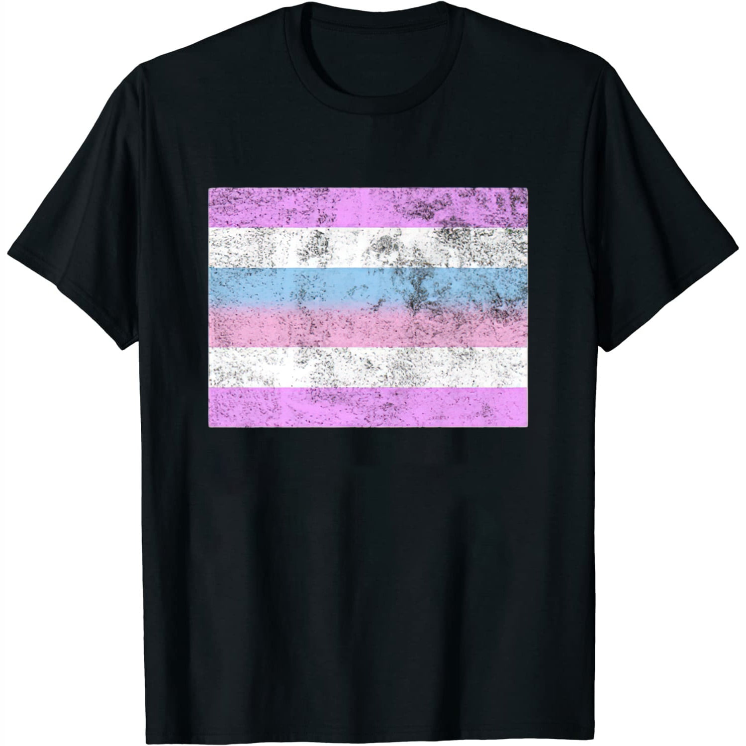 Womens Bigender Pride Flag Identity Lgbt Gay Graphic T-Shirt Black Small - Walmart.com