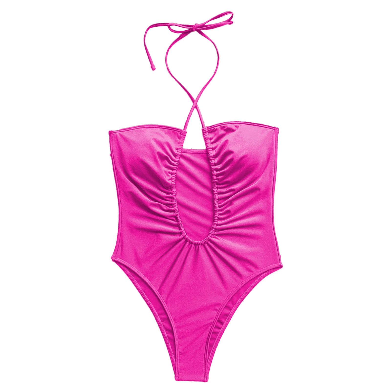 Womens Bikinis New Swimsuit Solid Color Bikini Female Sexy Swimwear