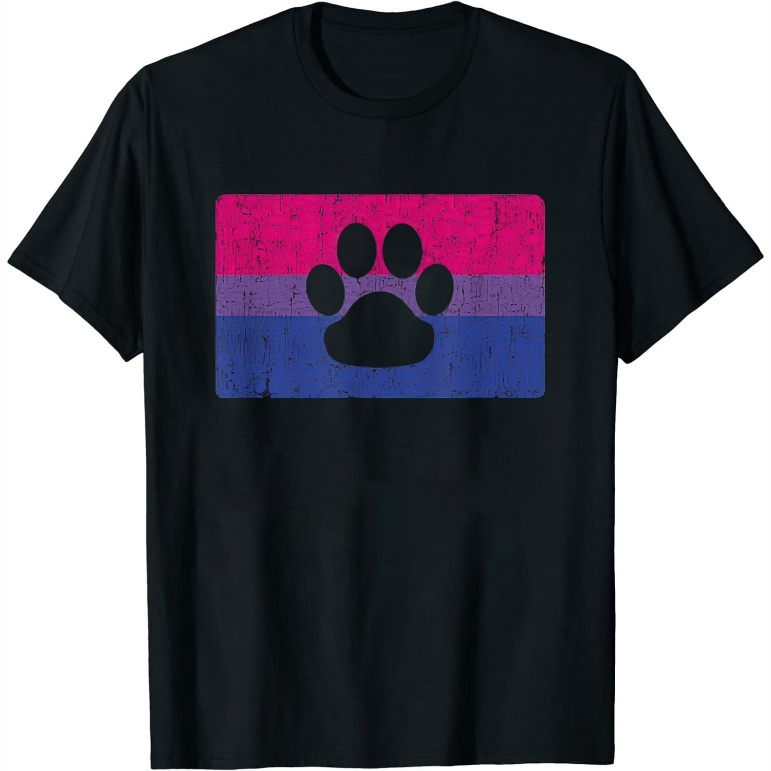 Womens Bisexual Furry Pride Flag Bi Furries Gift Fandom Paw T-Shirt ...