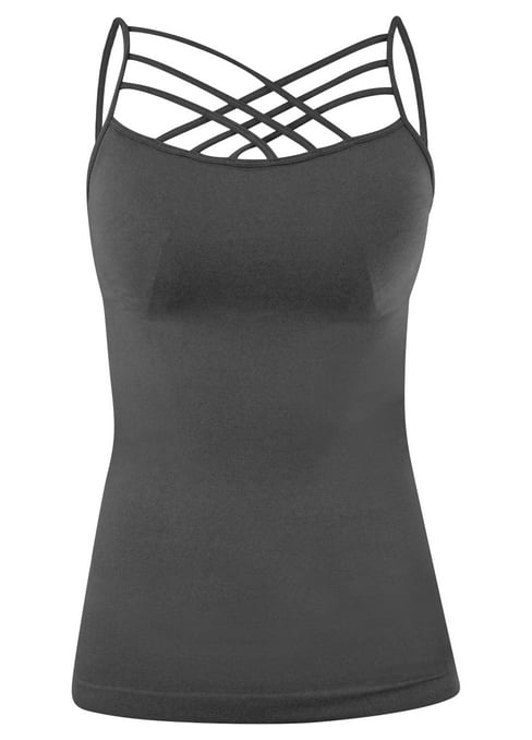 Womens Spaghetti Sequin Metal Chain Strap Camisole Tank Top - Walmart.com