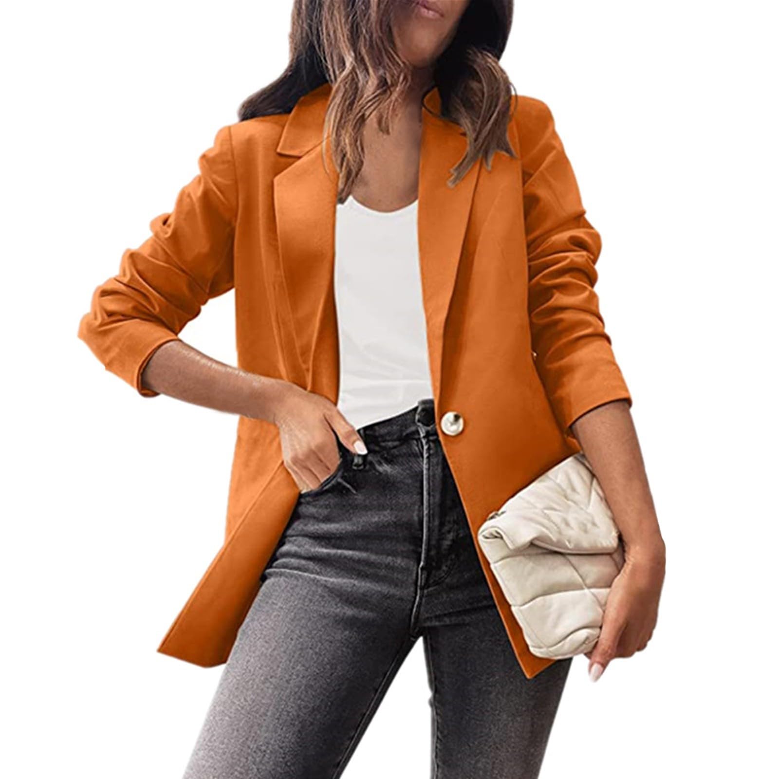 Womens Blazers for Work Casual Lapel Office Professional Blazer Suit ...