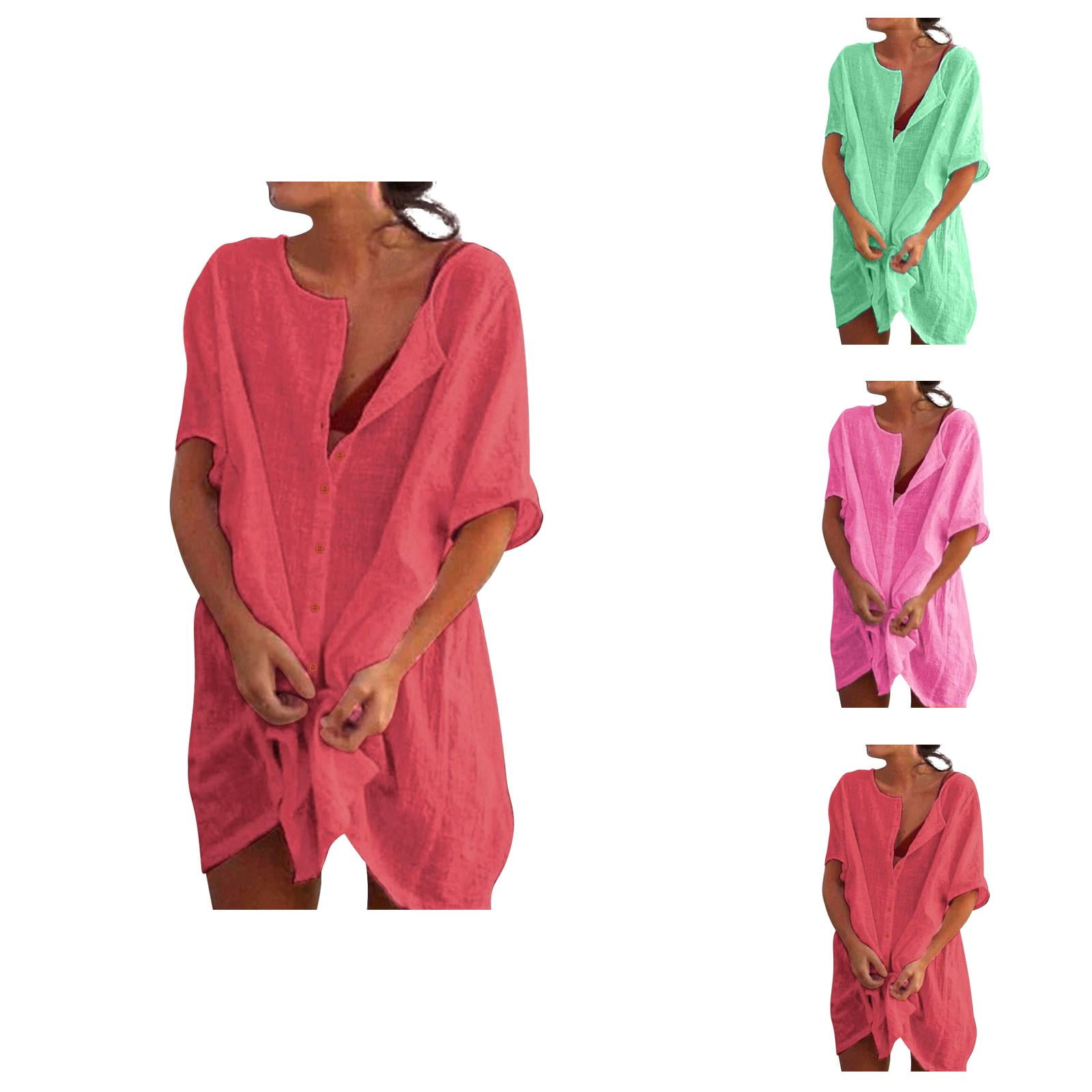 Womens Blouses – Boho Blouses for Women Tunic Tops with 3/4 Sleeve ...