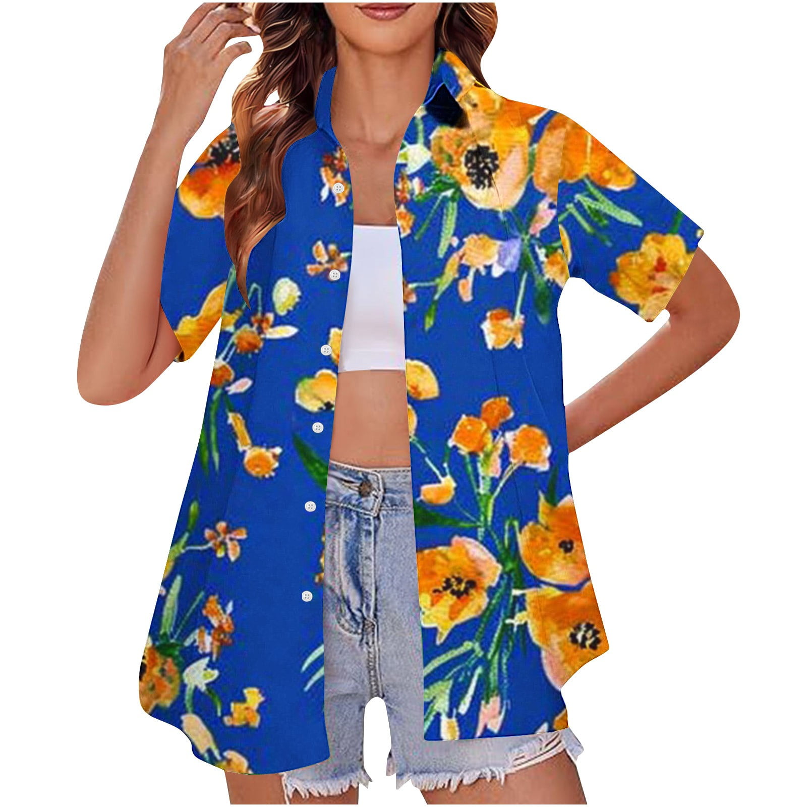 Womens Blouses for Skirts Basic Fitted Tees Set Women Short Sleeve Tops ...