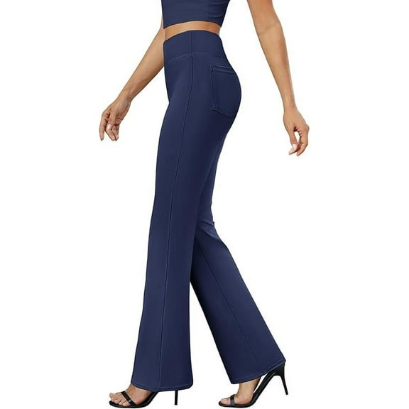 GILIGEGE Dress Pants Women Pull On Business Casual Stretchy Work ...