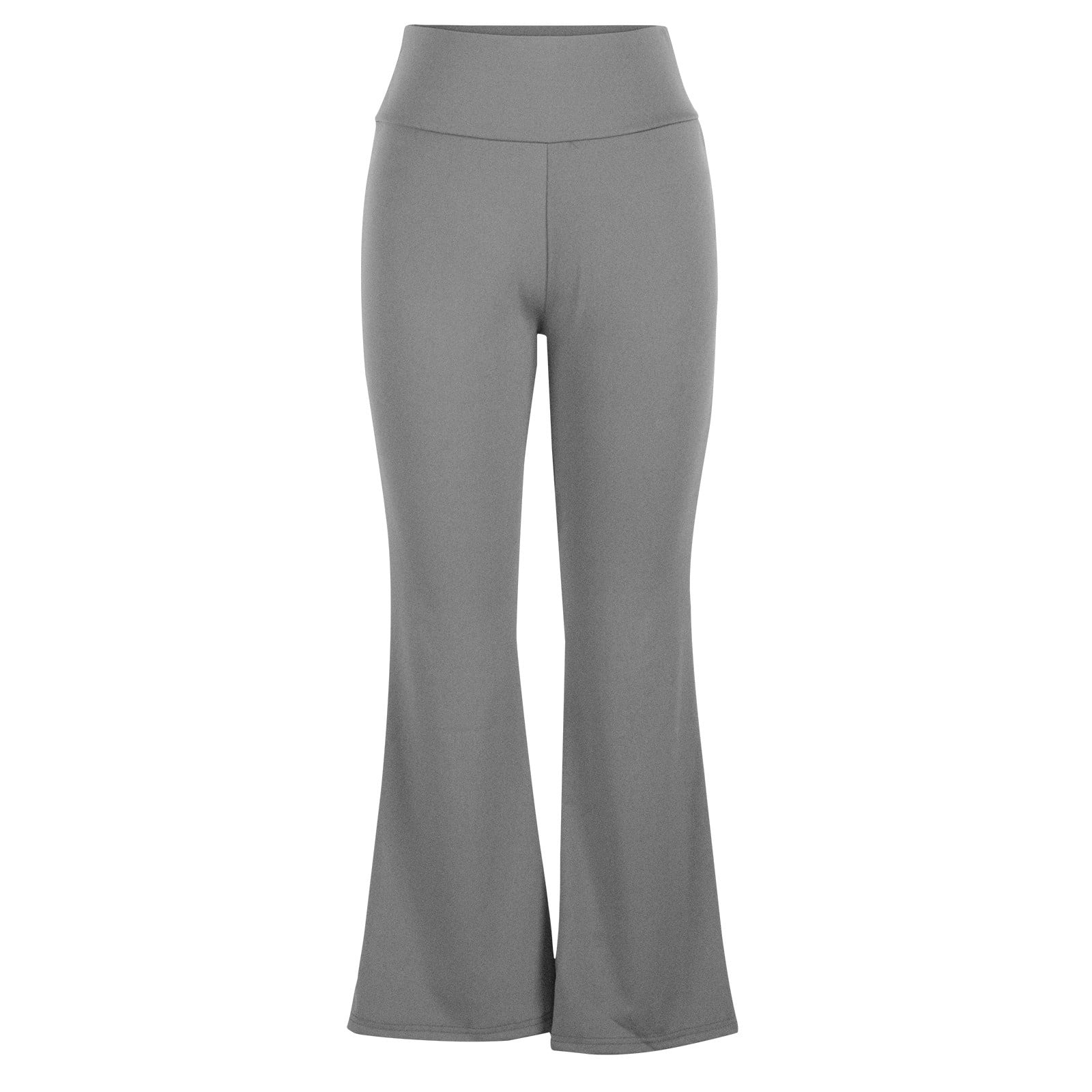 Womens Bootleg Yoga Pants Wide Leg Pants Mid Waist Loose Flare Workout ...