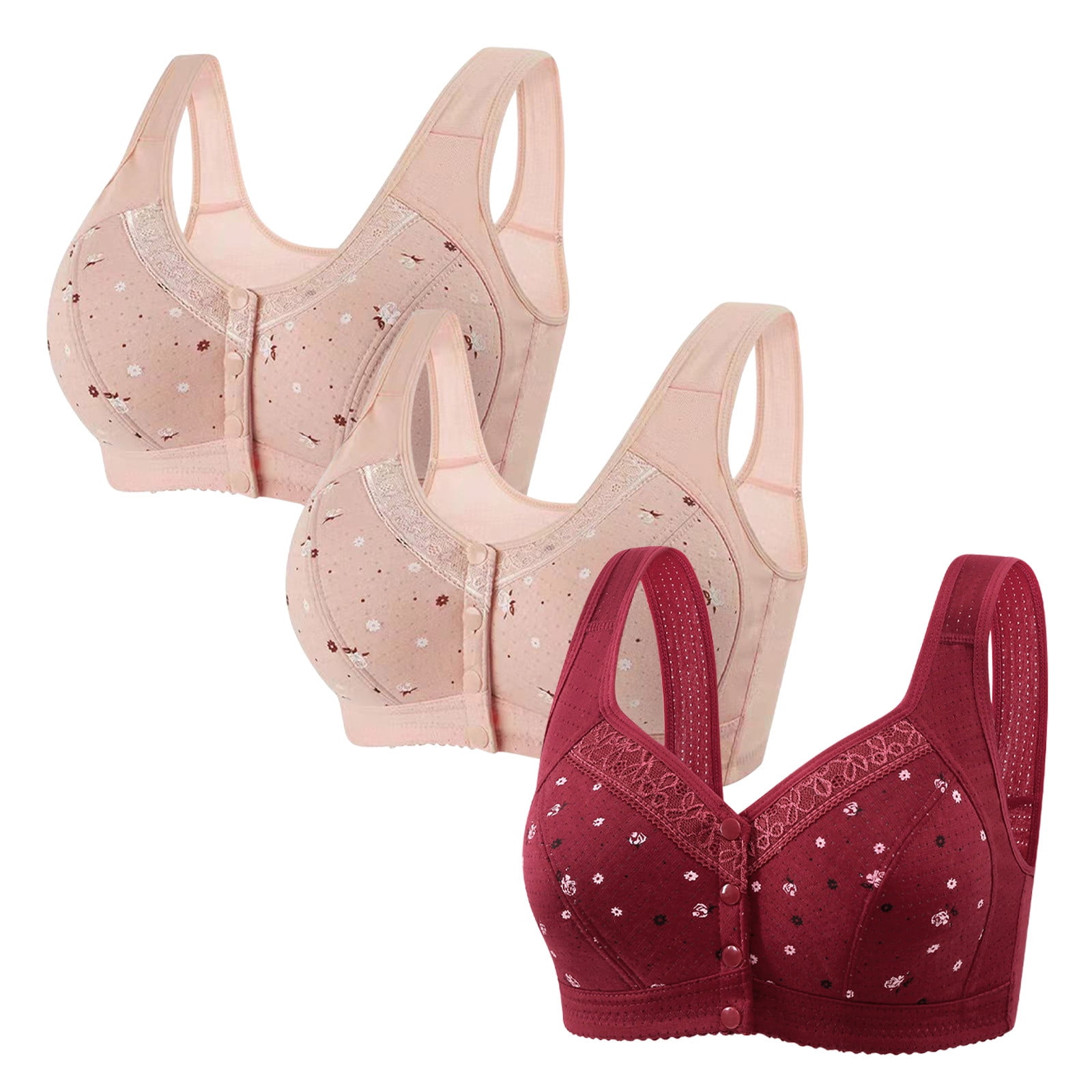 Womens Bras Clearance under $5! Xqxayjr 3 Pack Daisy Bras for Women No ...