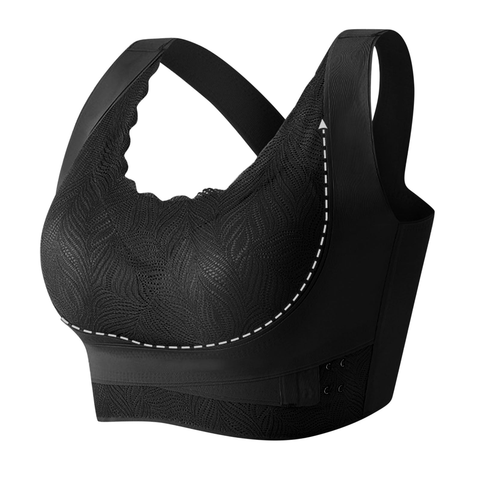 Womens Bras No Underwire Full Support Women Fashion Sexy Side Buckle Yoga Underwear Waistcoat