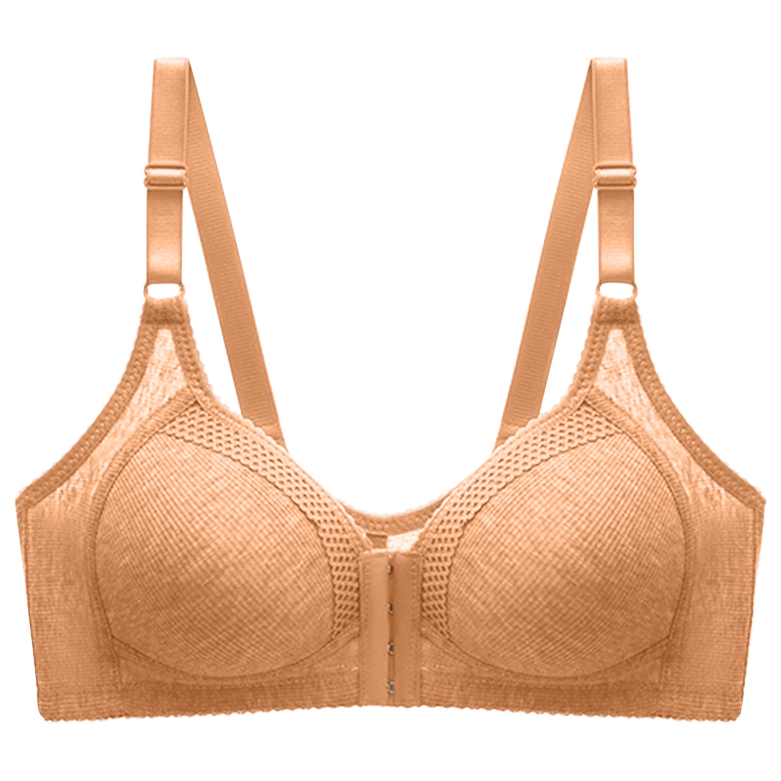 Womens Bras No Underwire Full Support Bra for Women Seamless Push Up ...
