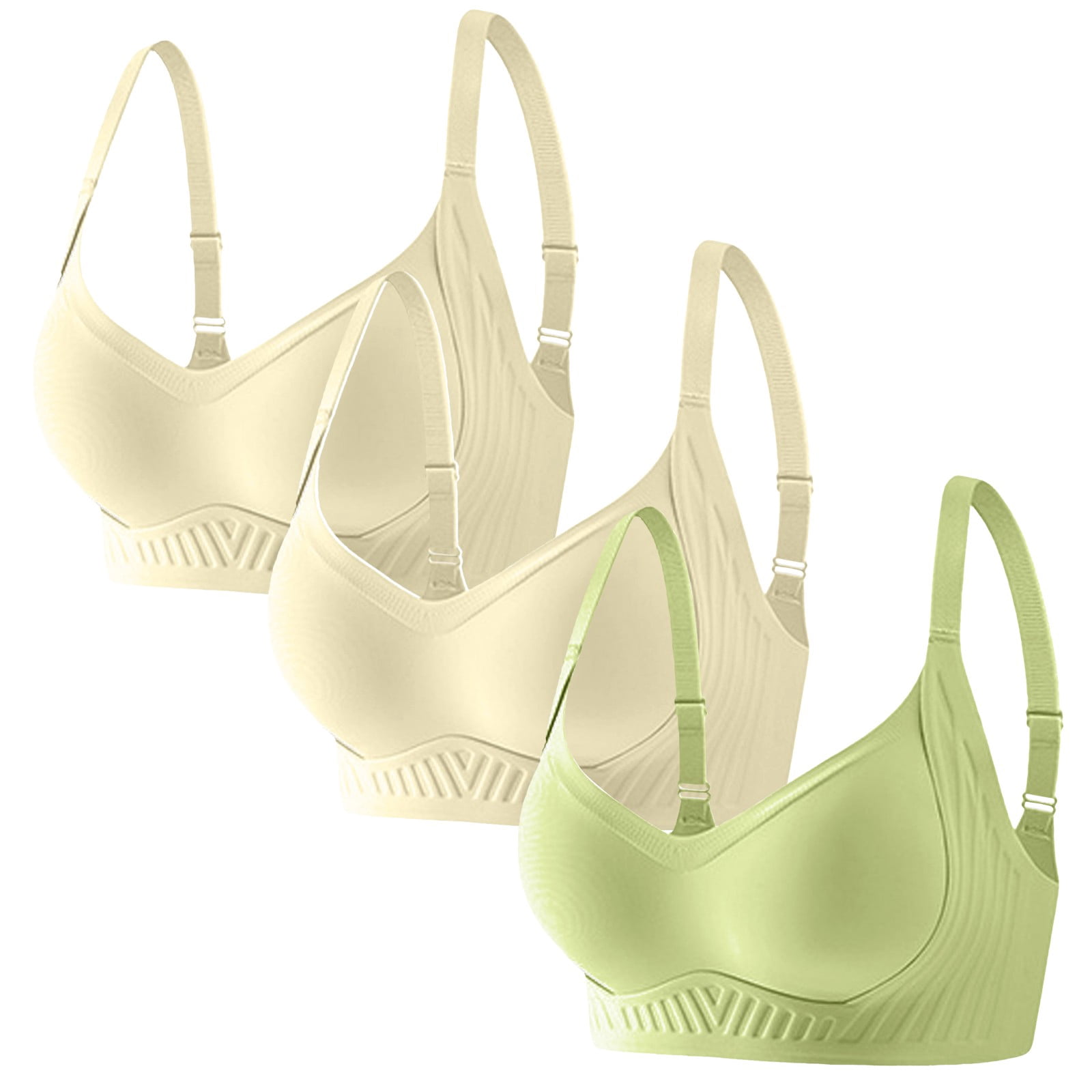 Womens Bras Wireless, Audhol Women Deep V No Jelly Underwear Thin and ...