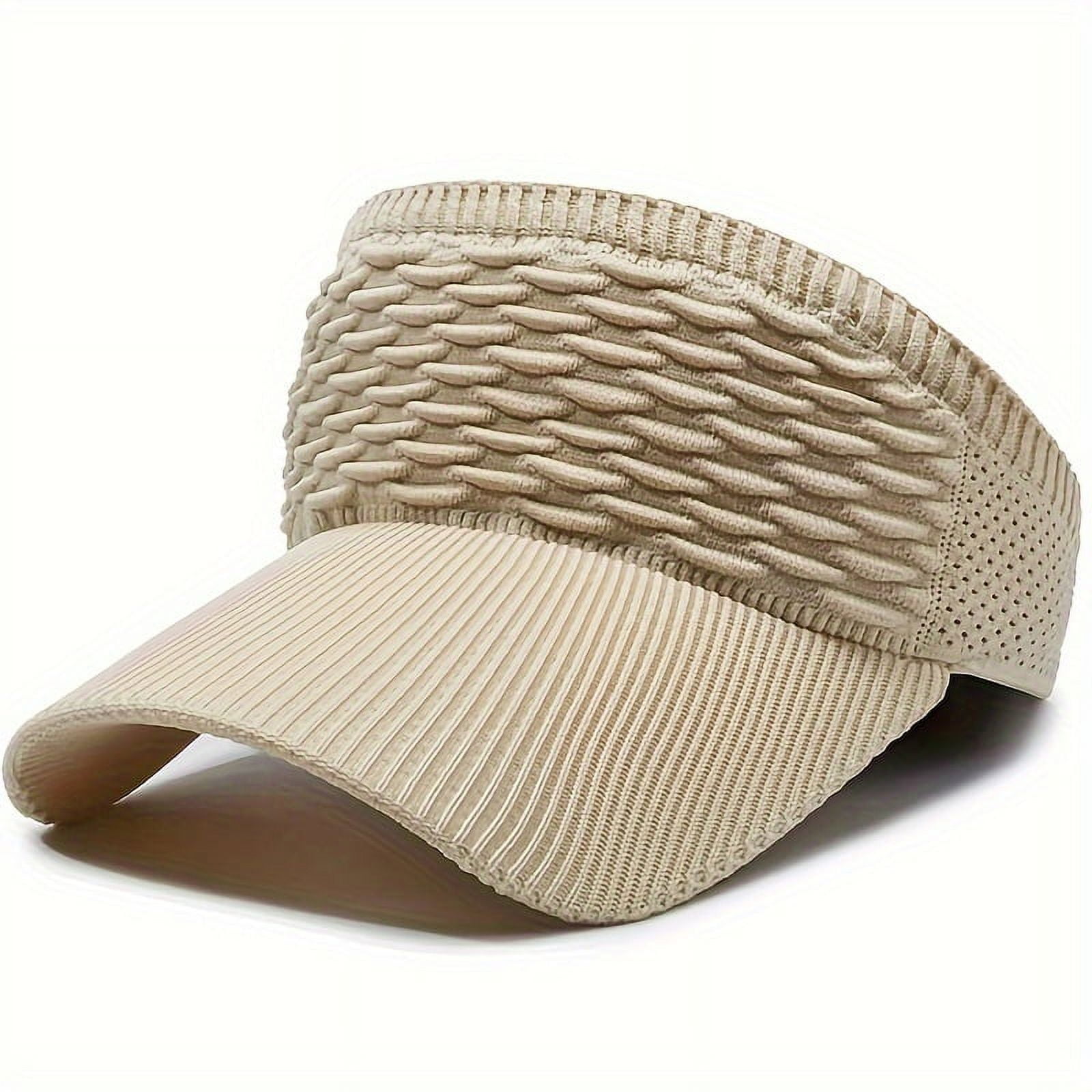 Womens Breathable Cotton Wide-Brim Sun Visor – UV Protection ...