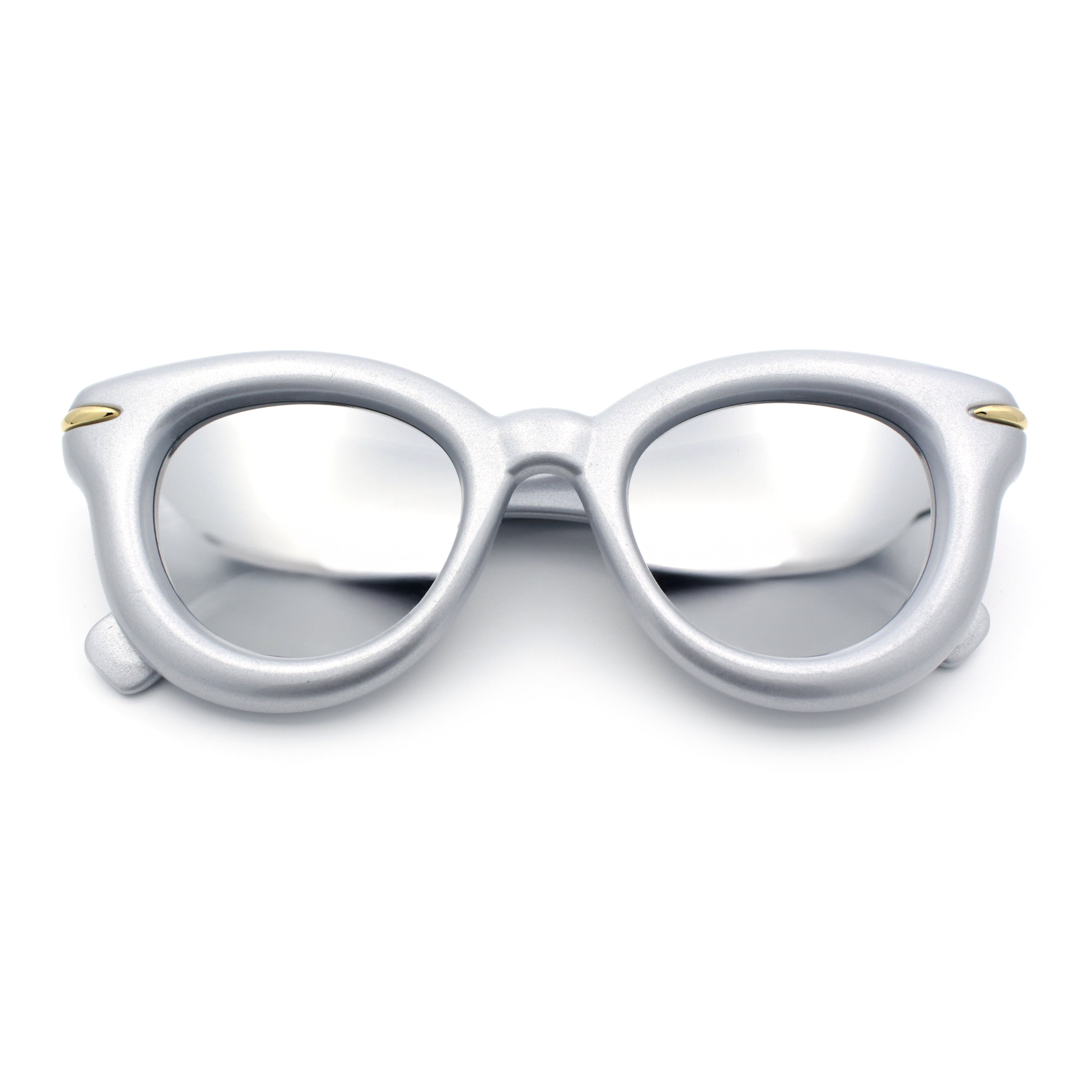 Womens Bubble Round Oval Thick Horn Rim Cute Fem Plastic Sunglasses ...