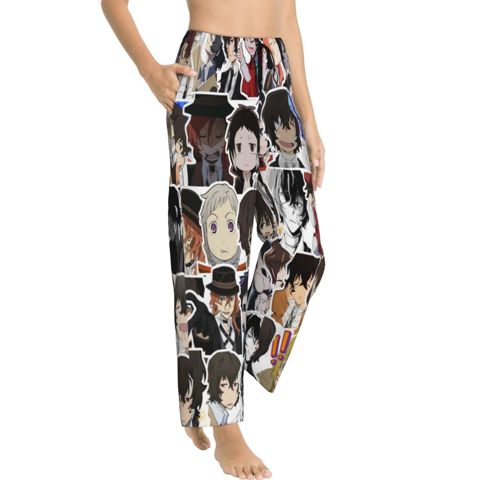 Womens Bungo Stray Dogs Dazai Osamu Pajama Pants Soft Lightweight ...