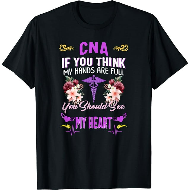 Womens CNA Funny Certified Nursing Assistant Medical Nurse T-Shirt ...