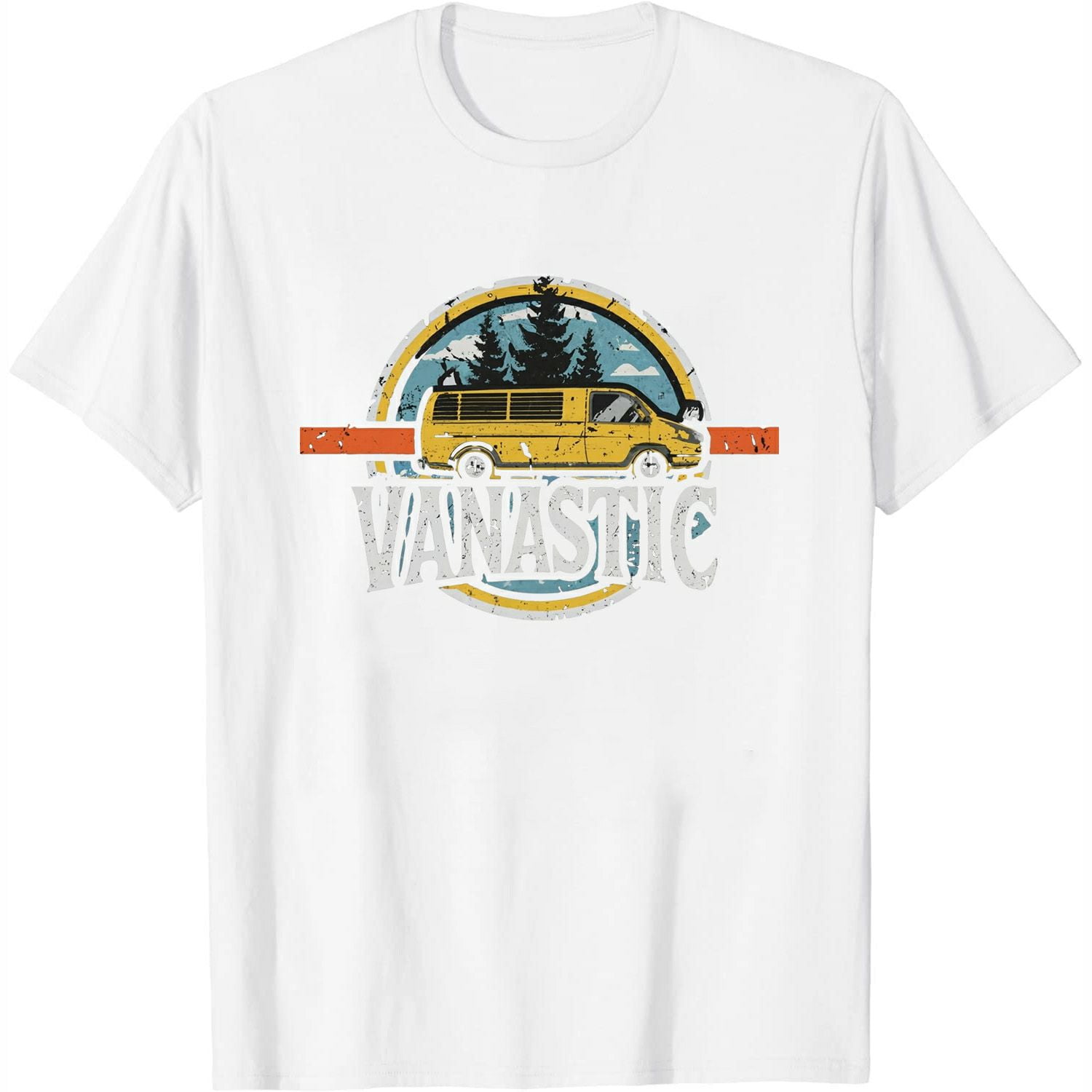Womens Camper Van Travel Life Is Vantastic - Traveler Vanlife Raglan Baseball Shirt White ...