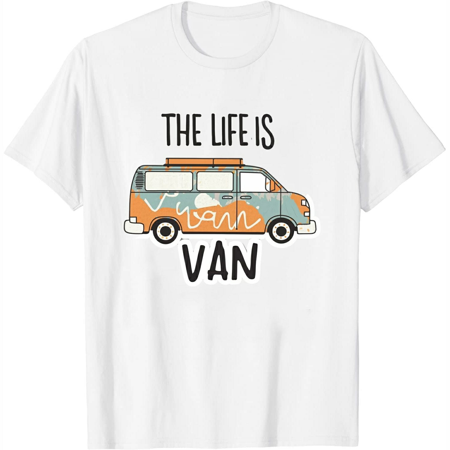 Womens Camper Van Travel Life Is Vantastic - Traveler Vanlife Short ...