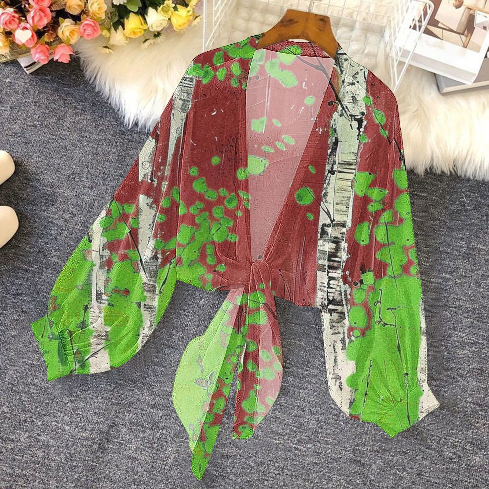 Womens Cardigan Lightweight Summer Casual Short Shawl Tops Honeymoon ...