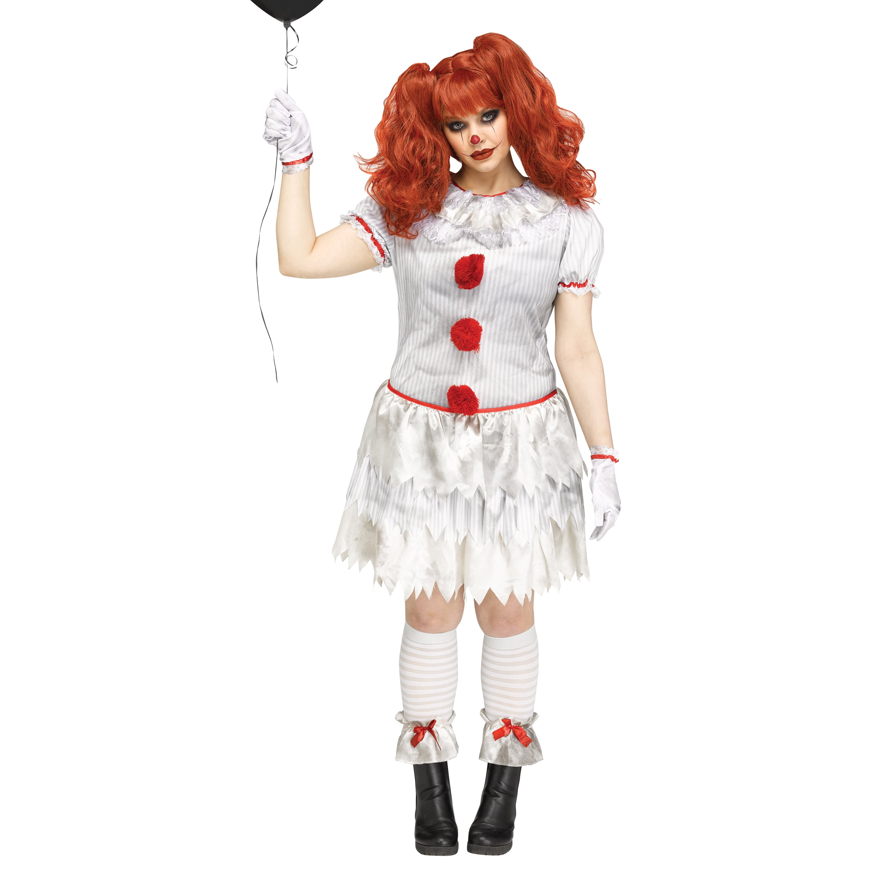 Womens Carnevil Clown Halloween Costume Way To Celebrate Size Xl
