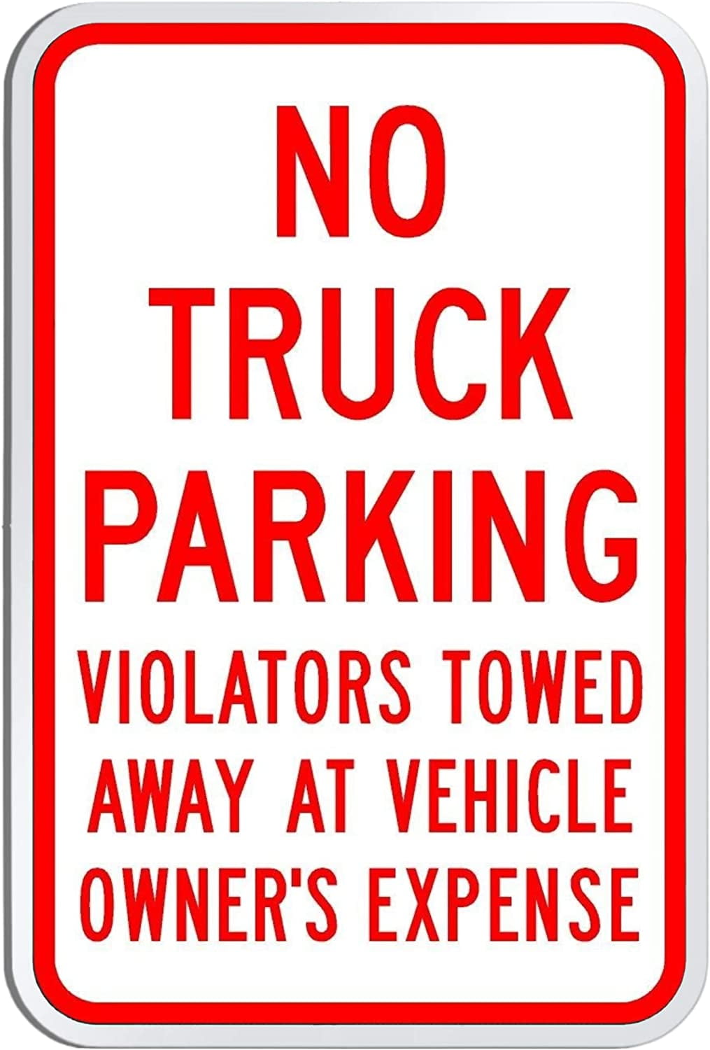 No Parking in Driveway - Noticeable 12 x 18 Design with 3M High ...