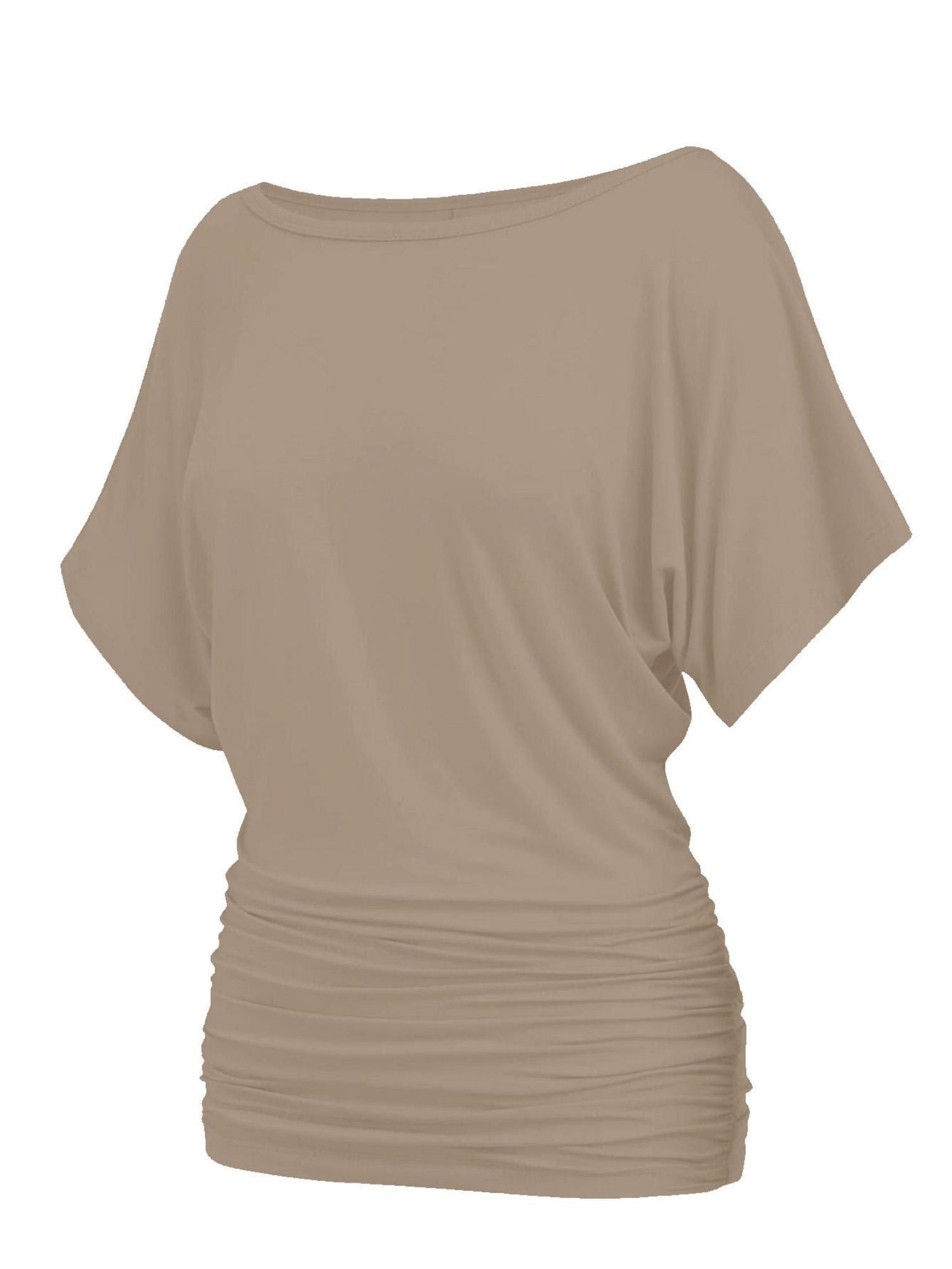 Womens Casual T Shirts Dolman Top Breathable Basic Short Sleeve Shirts ...