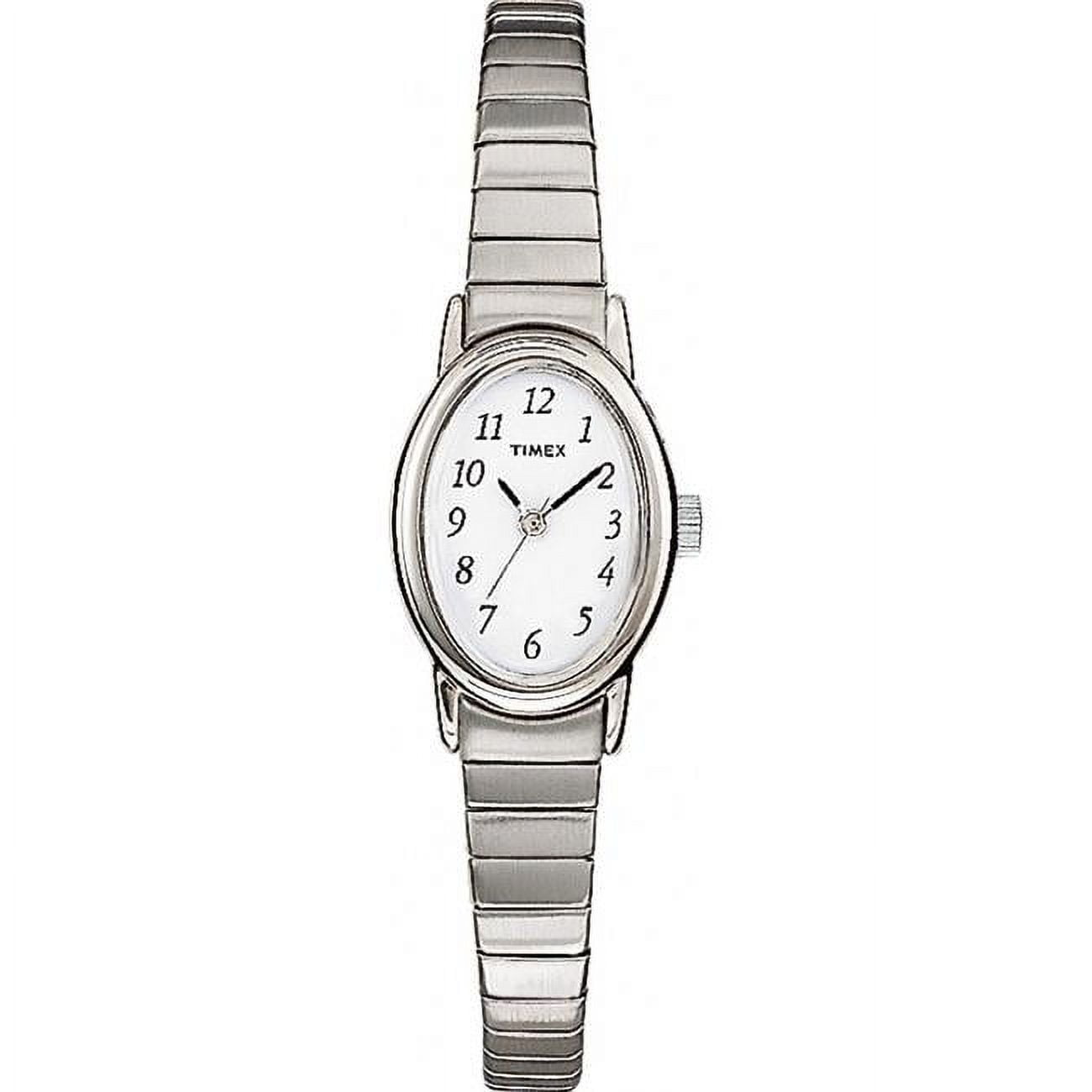 Womens Cavatina Silver Tone Stainless Steel Expansion Band Watch ...