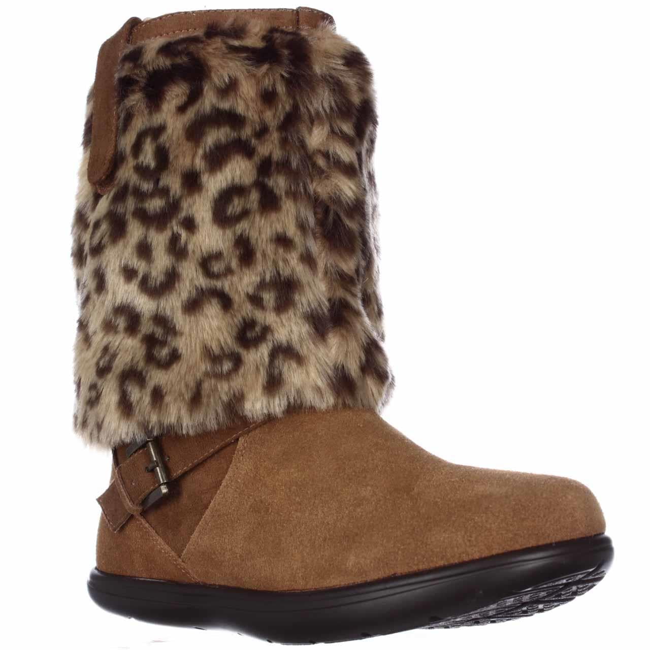Womens Cheeks Fit Body Interchangeable Knit/Faux Fur Winter Boots ...